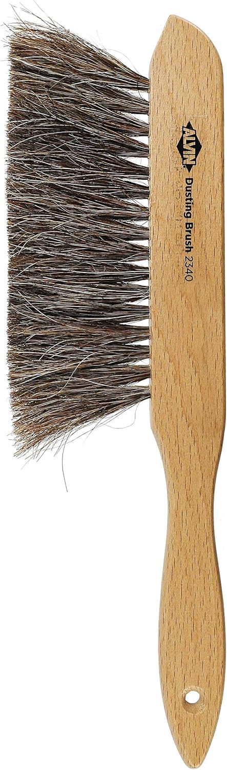 Amazon.com: ALVIN Mini Dusting Brush, 2340, 100% Horsehair and Wood ...