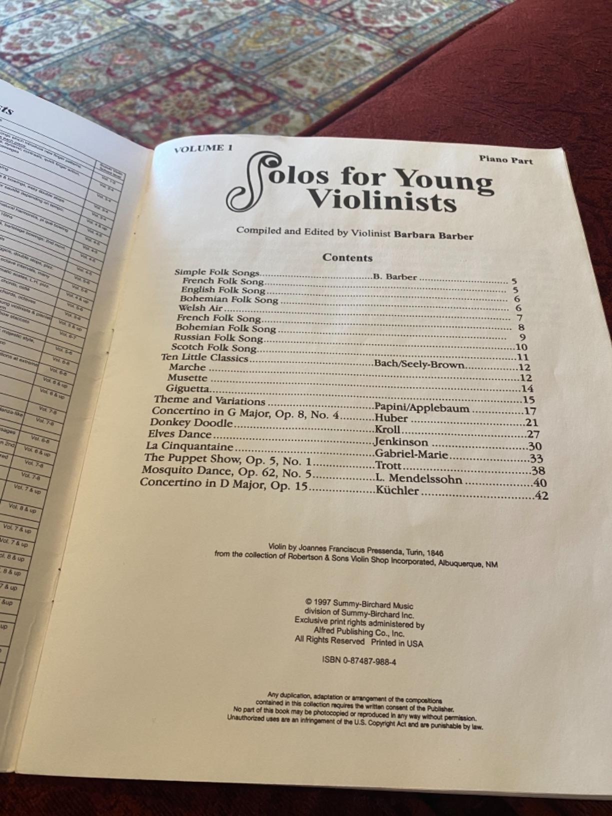Amazon.com: Solos for Young Violinists (Violin Part), Vol. 1: Barbara ...