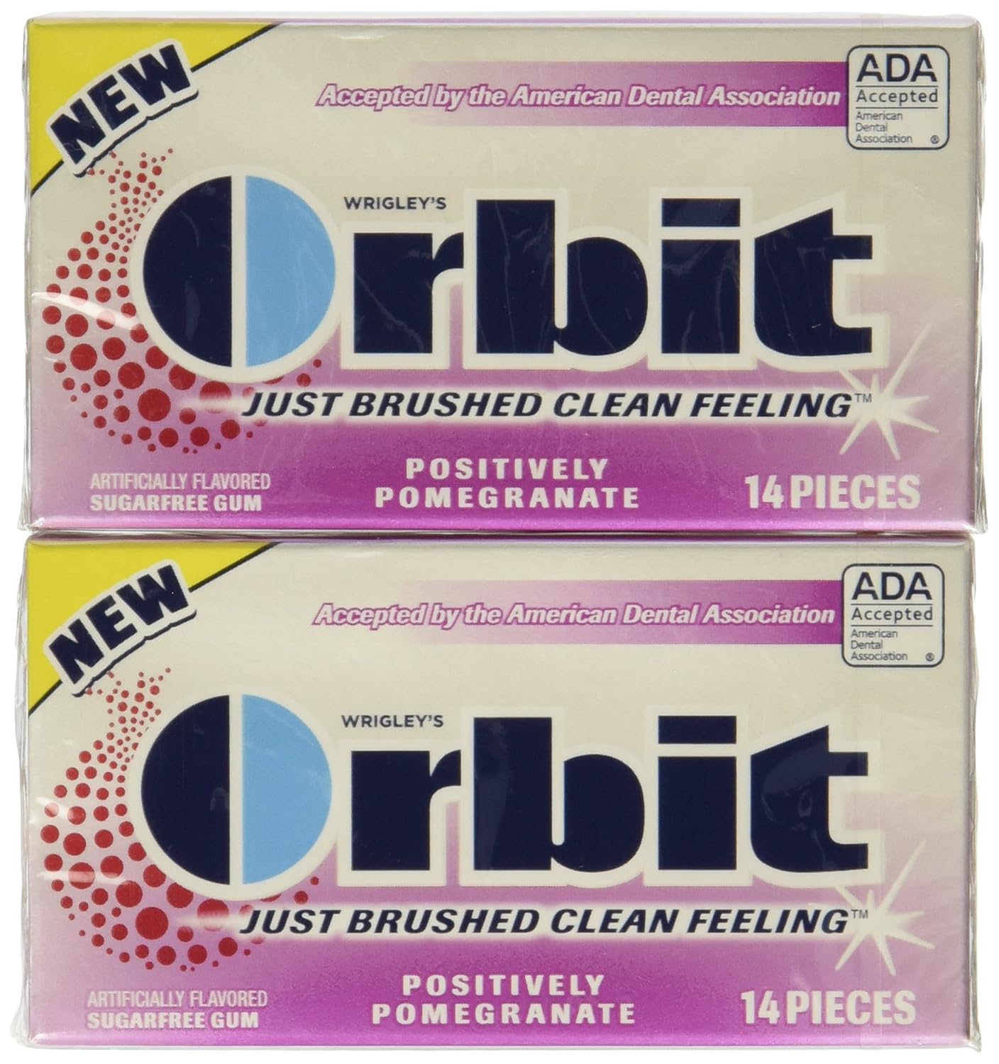 Amazon.com : Orbit Positively Pomegranate Sugarfree Chewing Gum Twelve ...