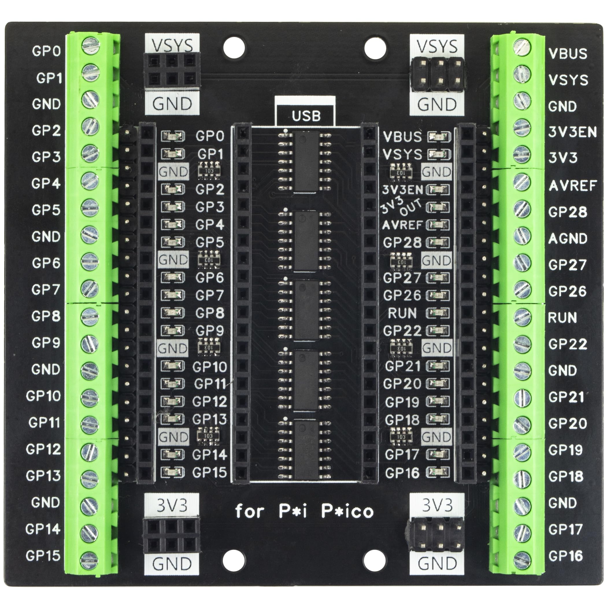 Amazon.com: risingsaplings for Pi Pico LED Breakout Board 2.54mm Male ...