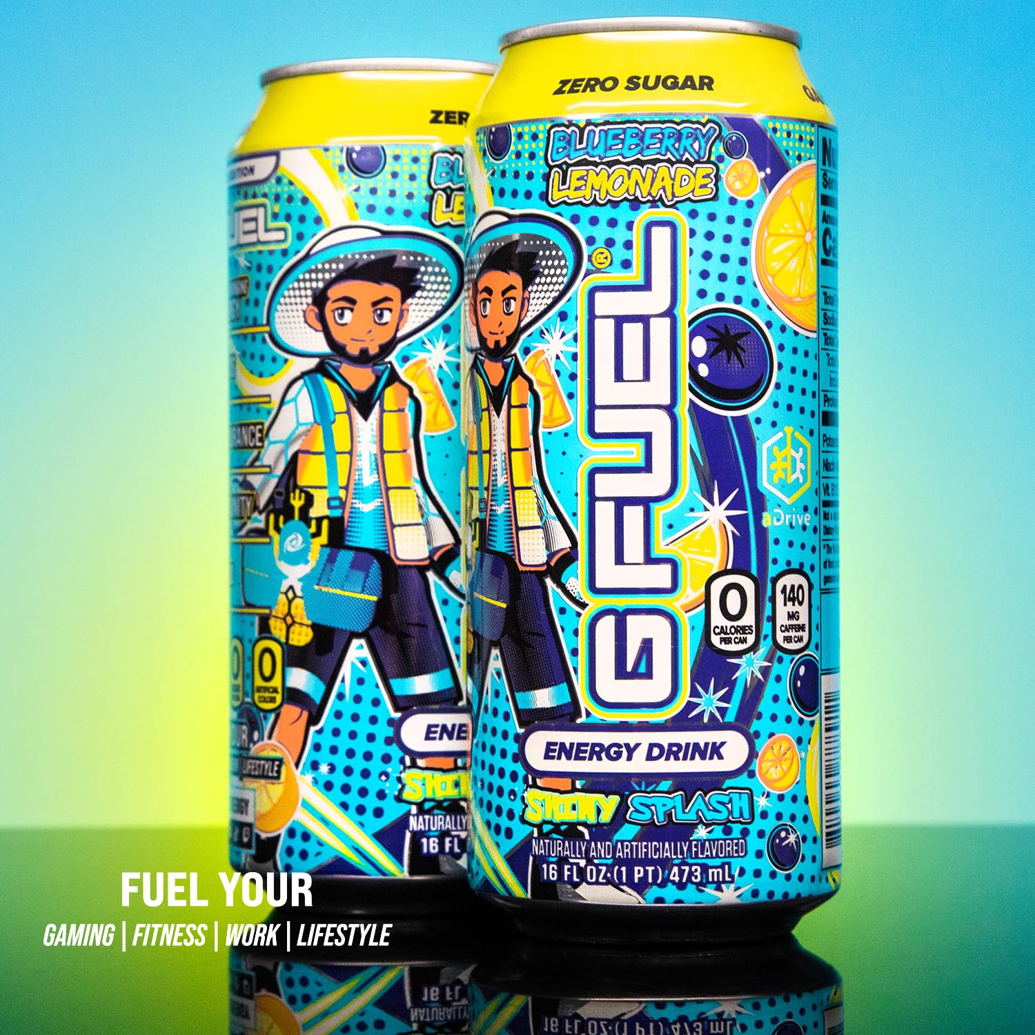 G Fuel aDrive – Bebida energética, sin azúcar, bebidas saludables, cero ...