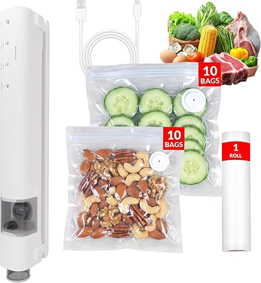 Amazon.com: UNICCA Compact Vacuum Sealer for Food, Magnetic Back, 60kPa ...