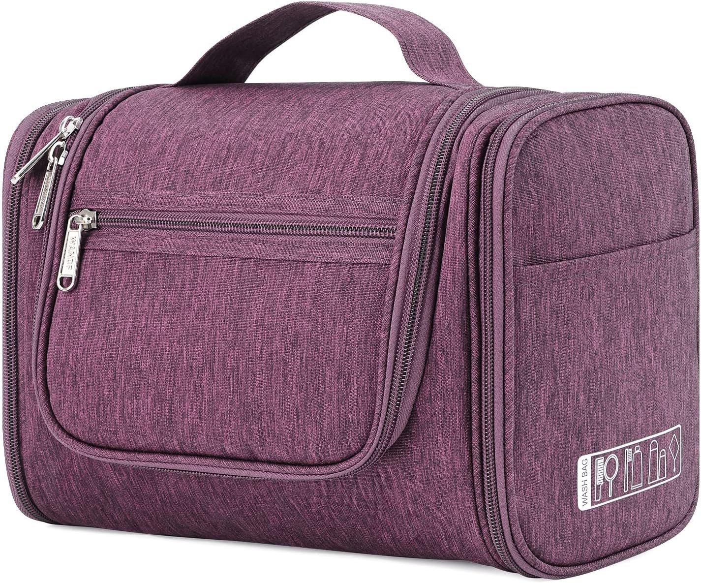 Amazon.com: WANDF Large Hanging Toiletry Bag Travel Cosmetic Makeup ...