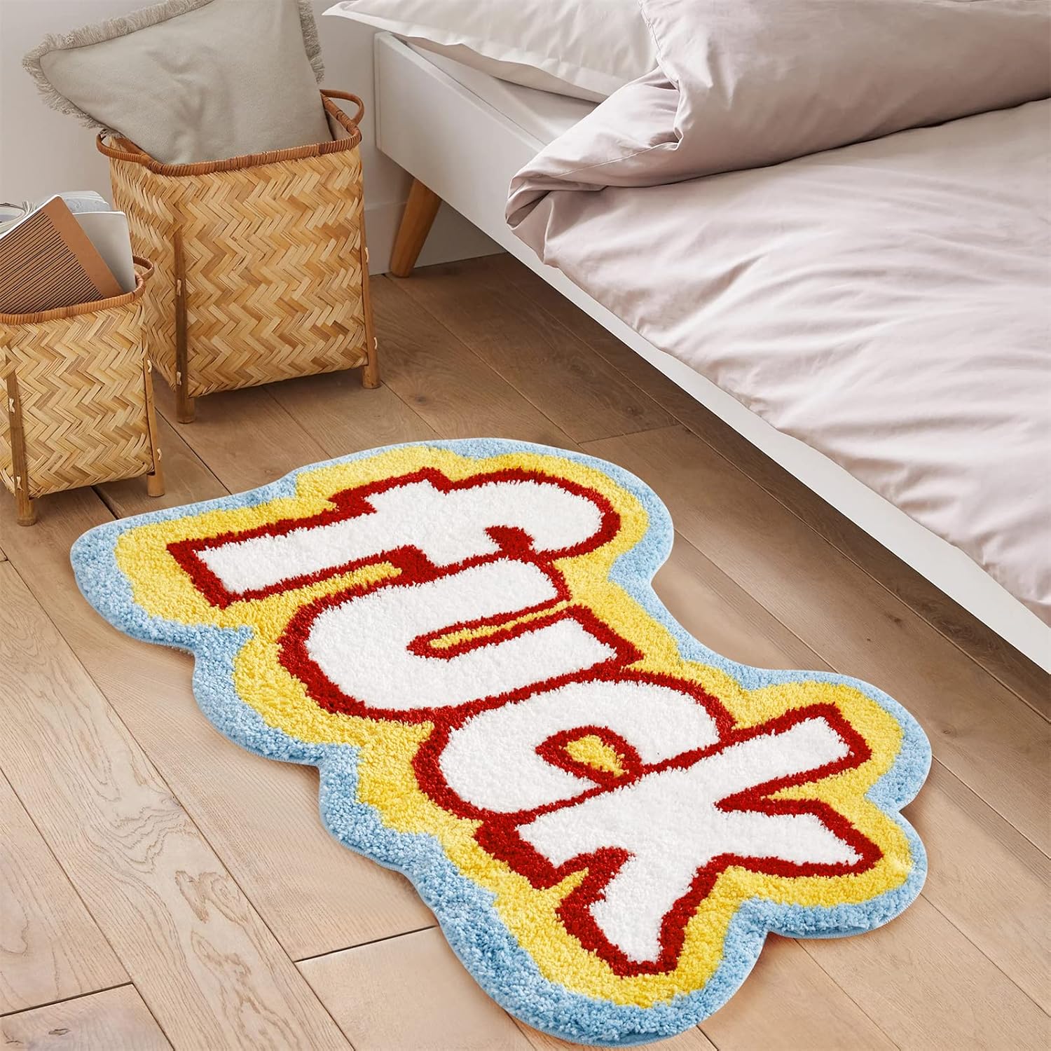 Amazon.com: RoomTalks 2'x4.3' Funny Cute Cool Runner Rugs for Bedroom ...