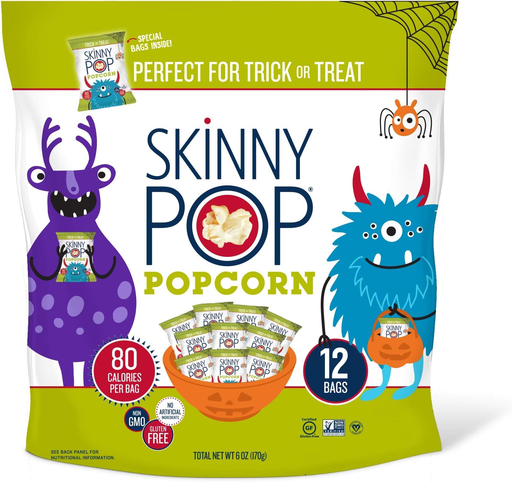 Amazon.com: Skinny Pop Butter Microwave Popcorn, 16.8 OZ