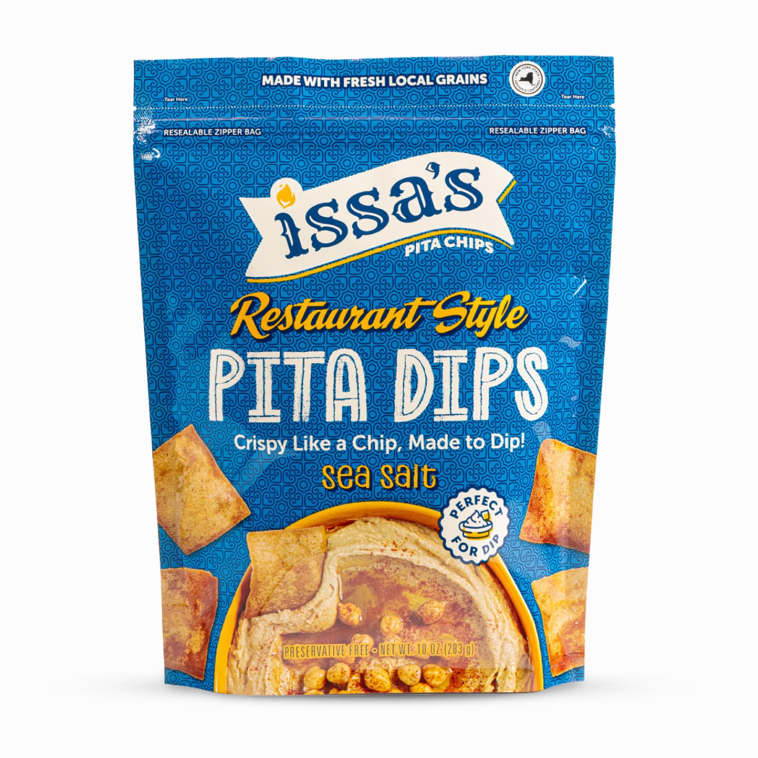 Amazon.com: Issa's Restaurant Style Sea Salt Pita Dips | Authentic ...