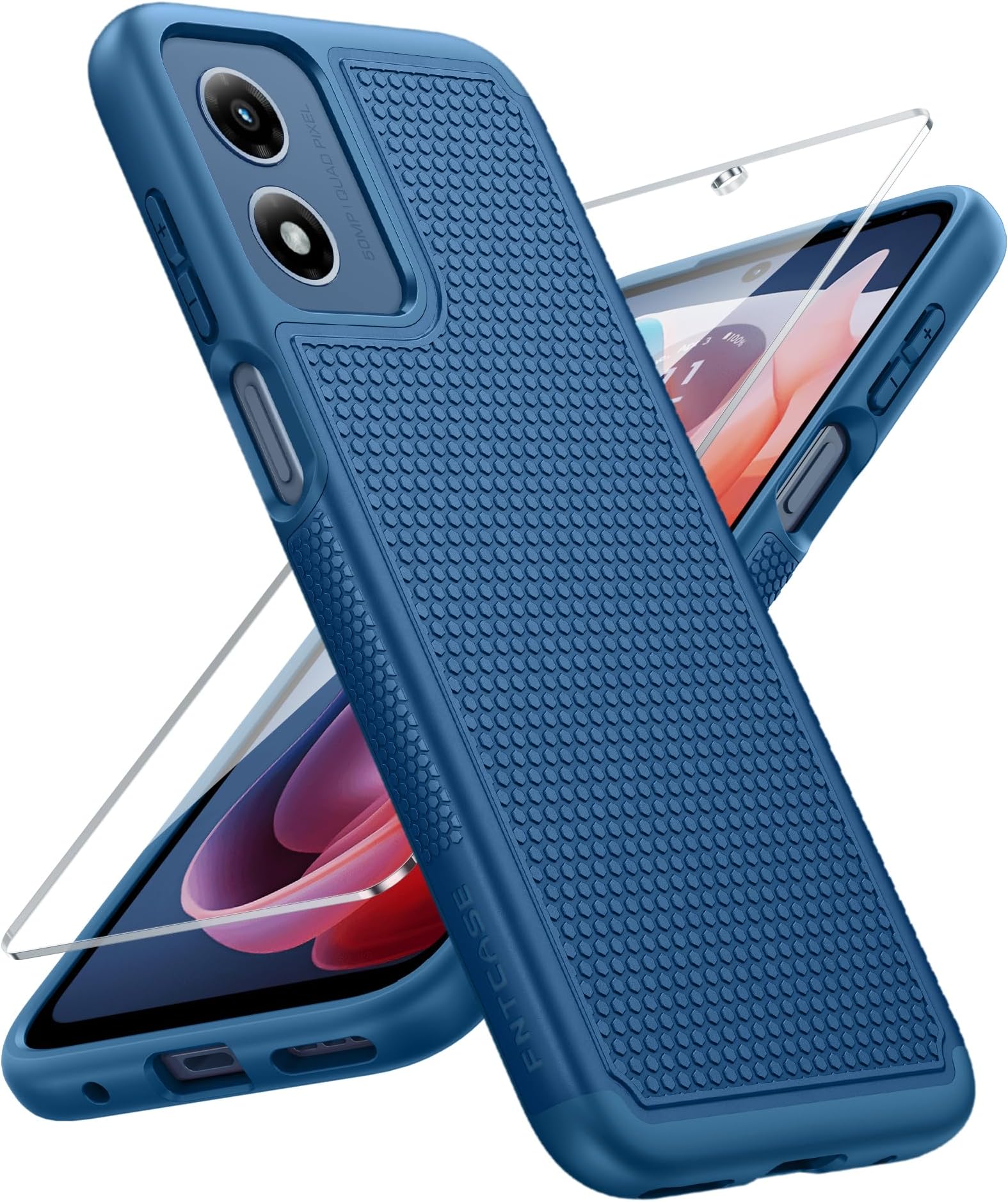 Amazon.com: for Moto G Play 2024 Case: Dual Layer Protective Heavy Duty ...