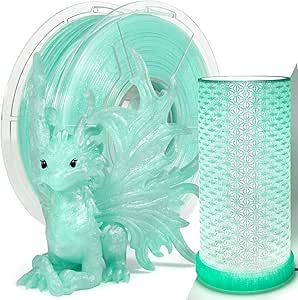 IEMAI Clear PLA Filament 1.75mm, High Transparency Transparent Mint ...