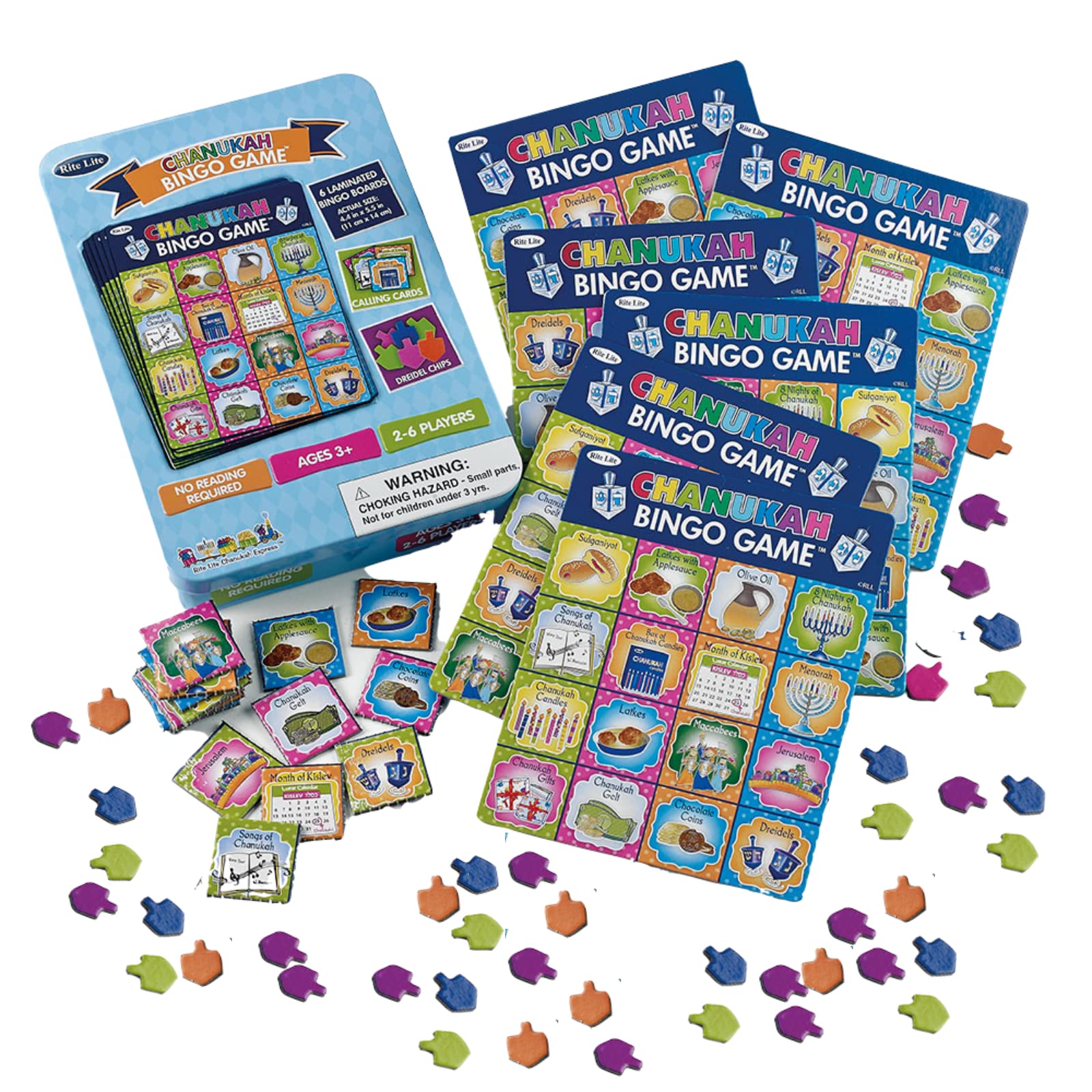 Amazon.com: Chanukah Bingo Game by Rite Lite - Fun Hanukkah-Themed ...