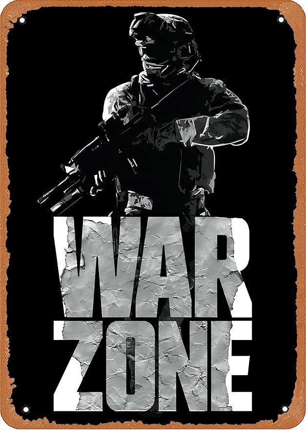 Amazon.com : warzone Poster Metal Tin Sign Wall Art Vintage Man Cave ...