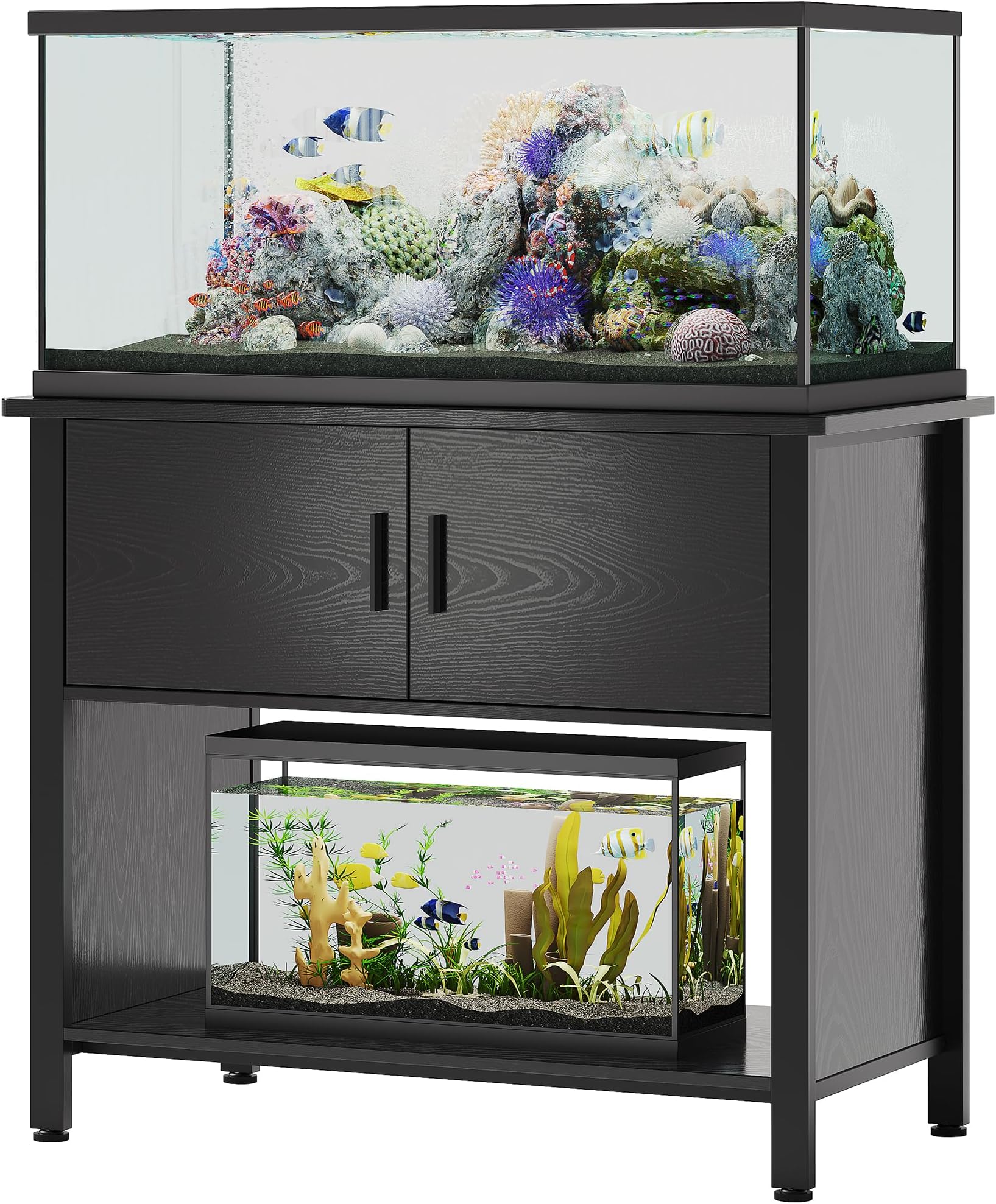 Amazon.com : BEURUKU 40-50 Gallon Fish Tank Stand, Aquarium Stand with ...