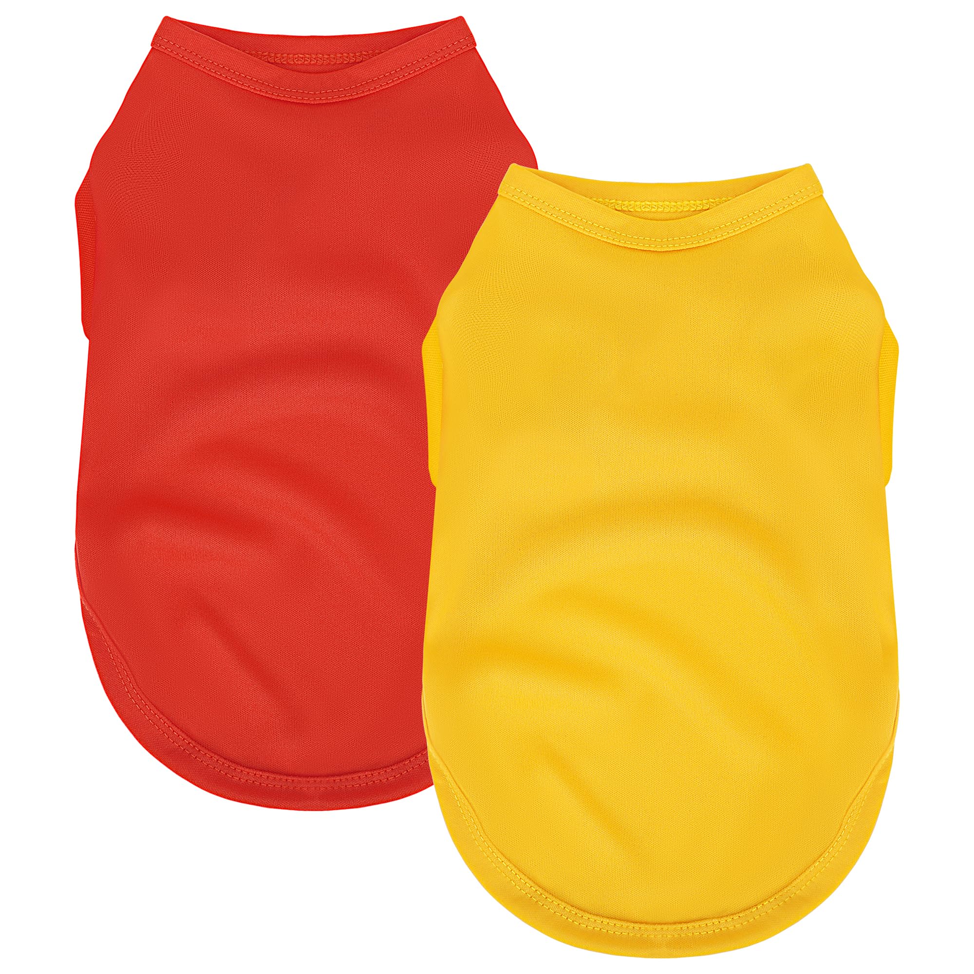 Amazon.com : 2 Pack Solid Color Dog Shirts - Lightweight, Quick Dry ...