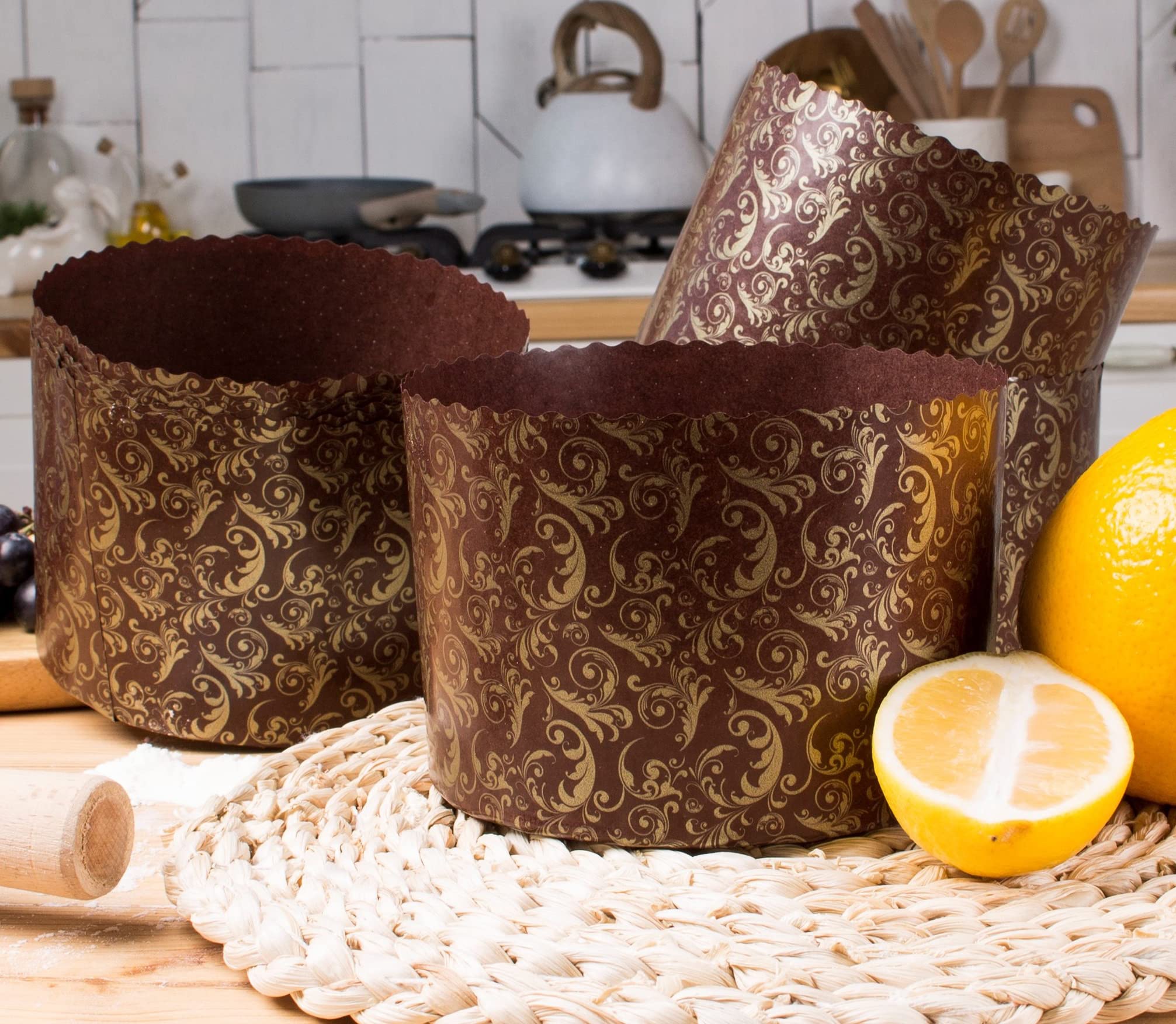 Amazon.com: 12oz Panettone Paper Mold Kulich Mold |12 Pack| Paska ...