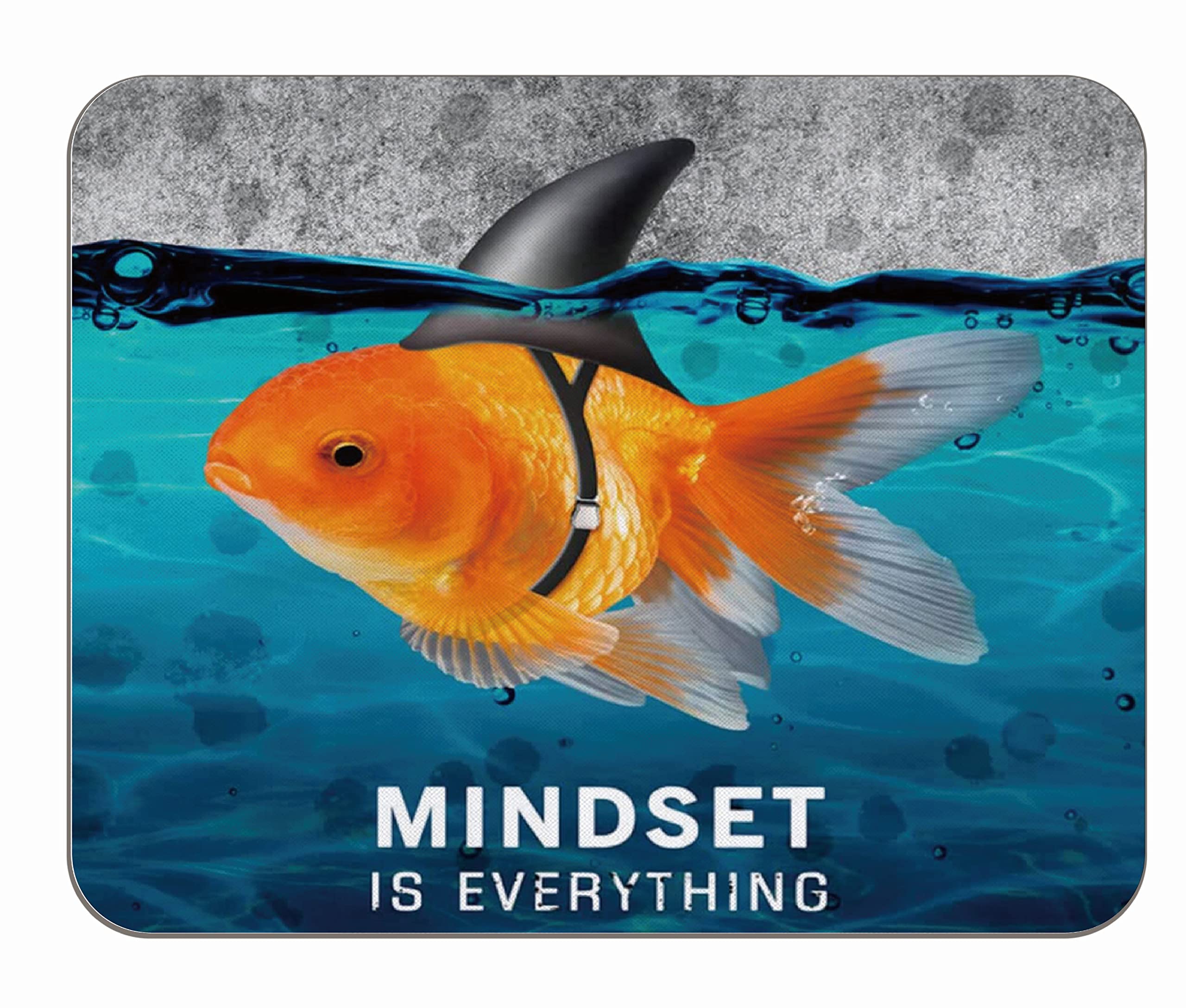 Amazon.com: OFlich Mindset is Everything Goldfish Shark Inspirational ...