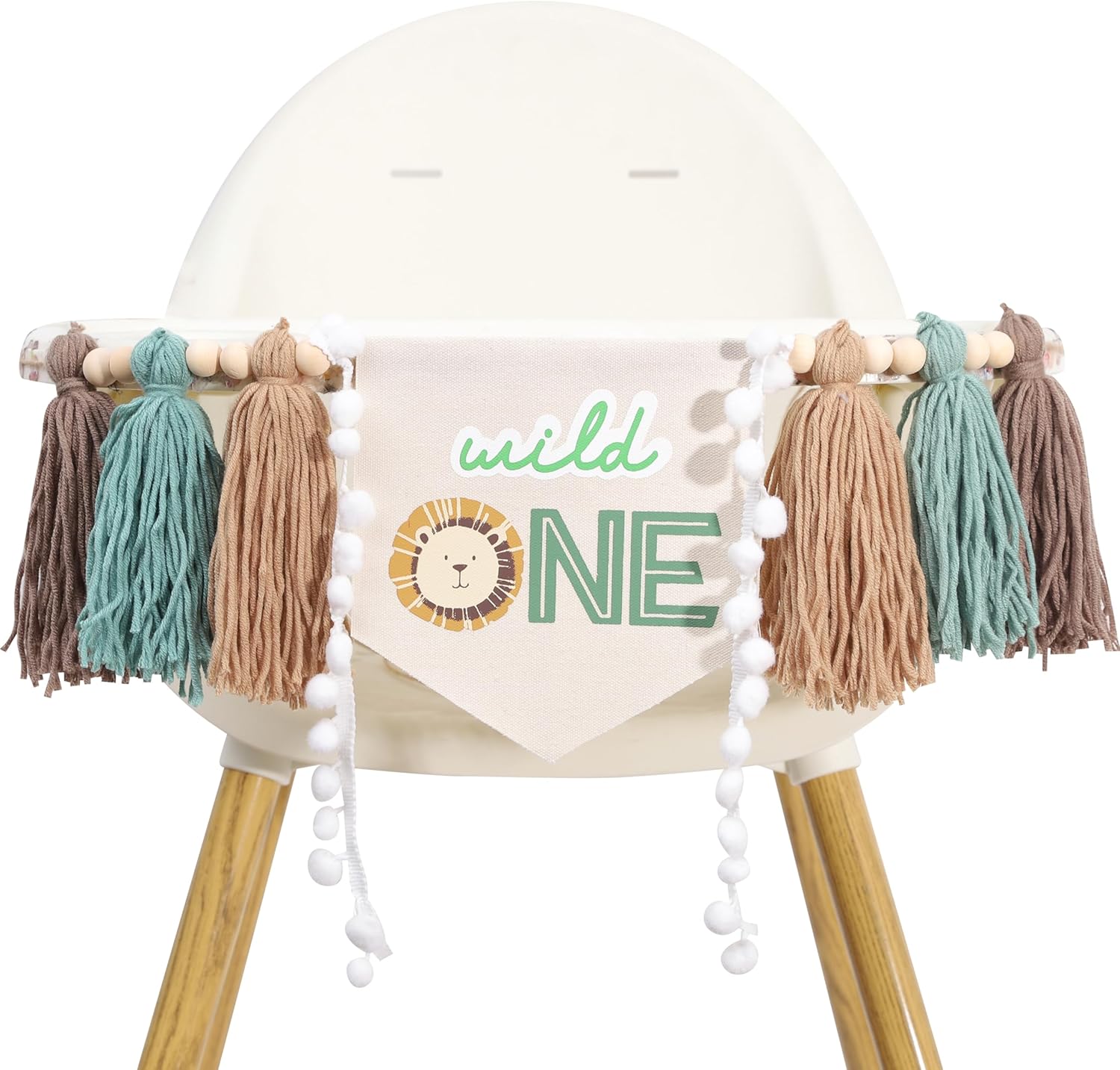 Amazon.com: Wild One Birthday High Chair Banner, Wild One Boys Birthday ...