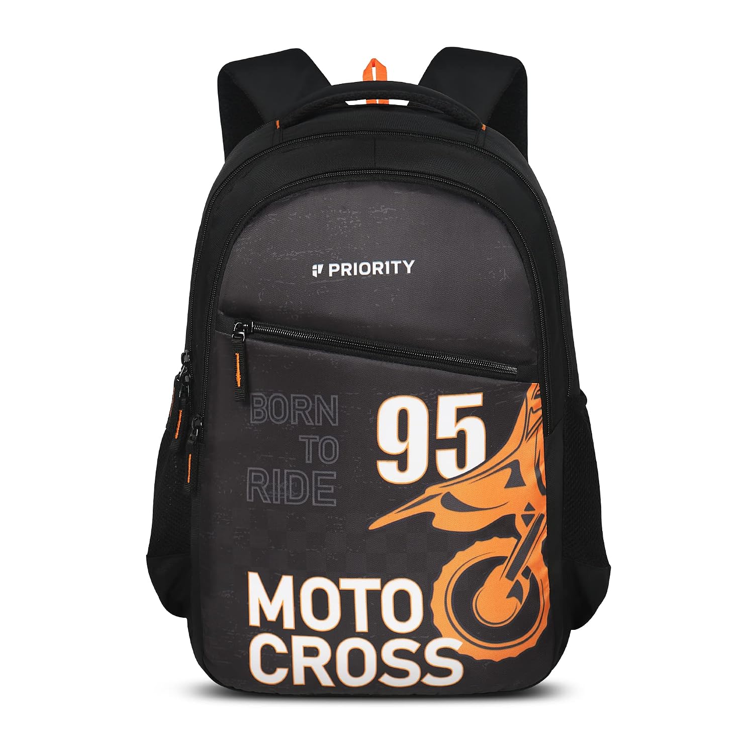 Buy Priority Achiever 007 95 Moto Cross 35 Liters Black Stylish College ...
