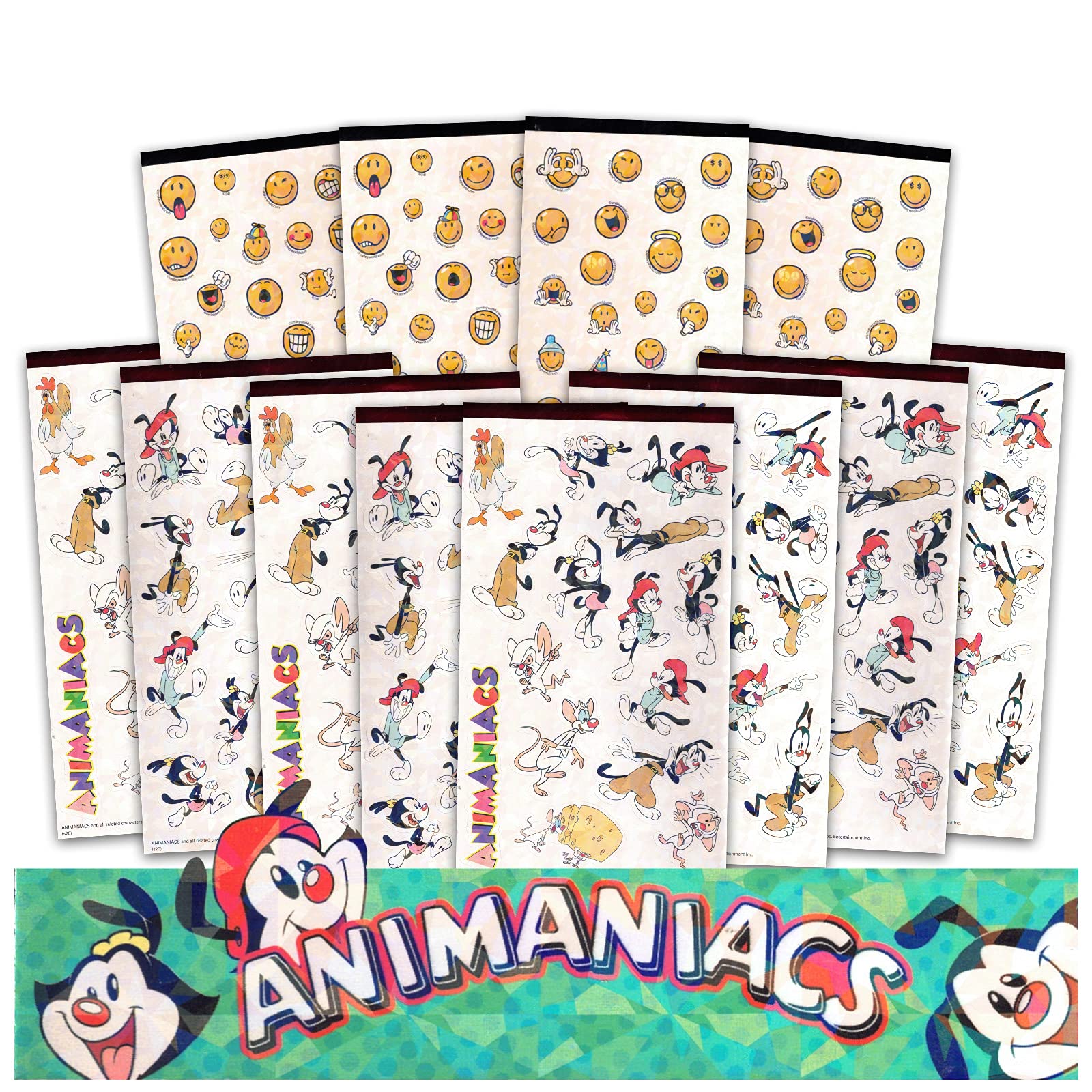 Buy Animaniacs Stickers Party Favors Set ~ Bundle with Over 120 Animaniacs Stickers Plus Emoji ...