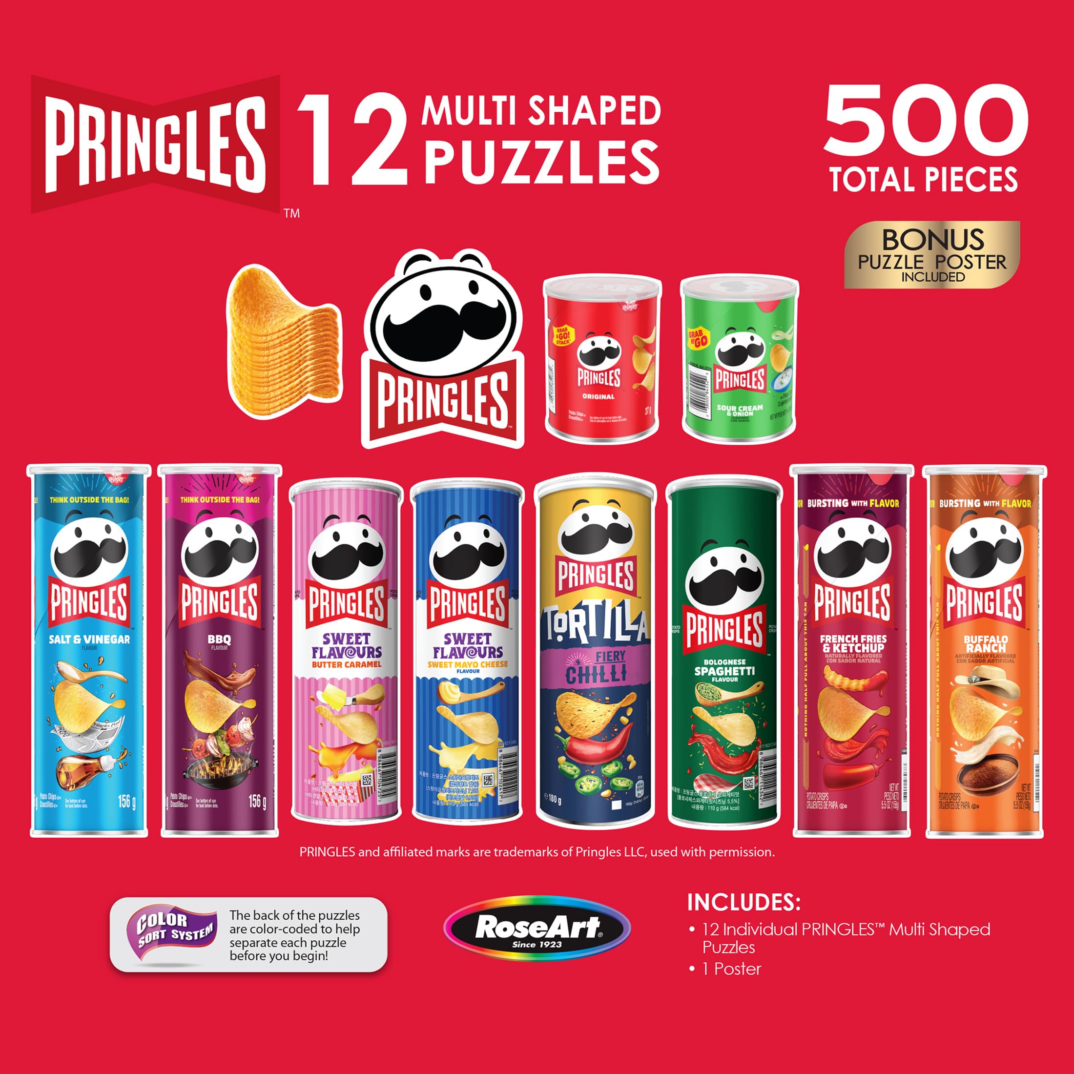 Snapklik.com : Mini Shaped Multipack - Pringles - 500 Piece Jigsaw ...