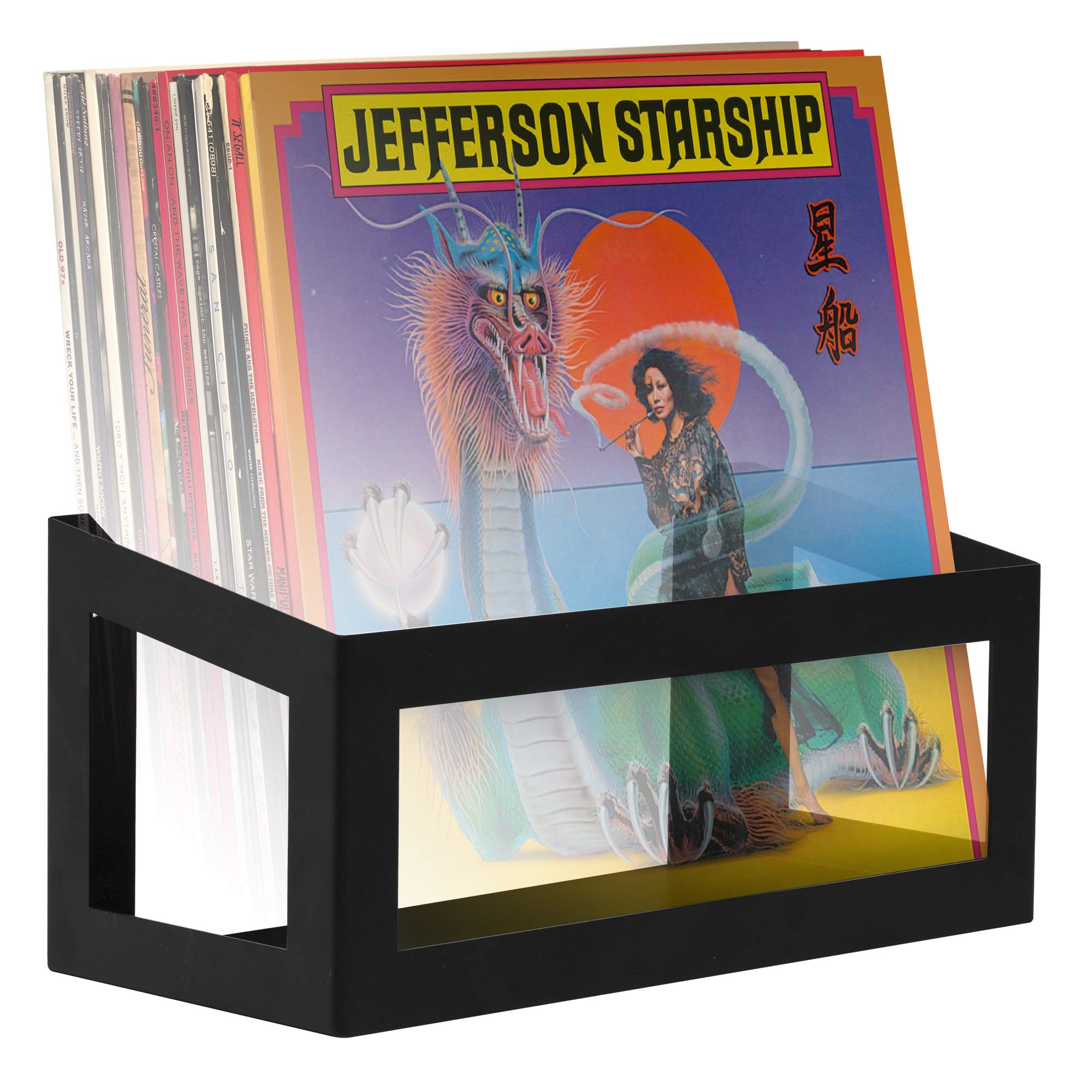 Hudson Hi Fiwall Mount Record Storage Display For 25 Albums ...