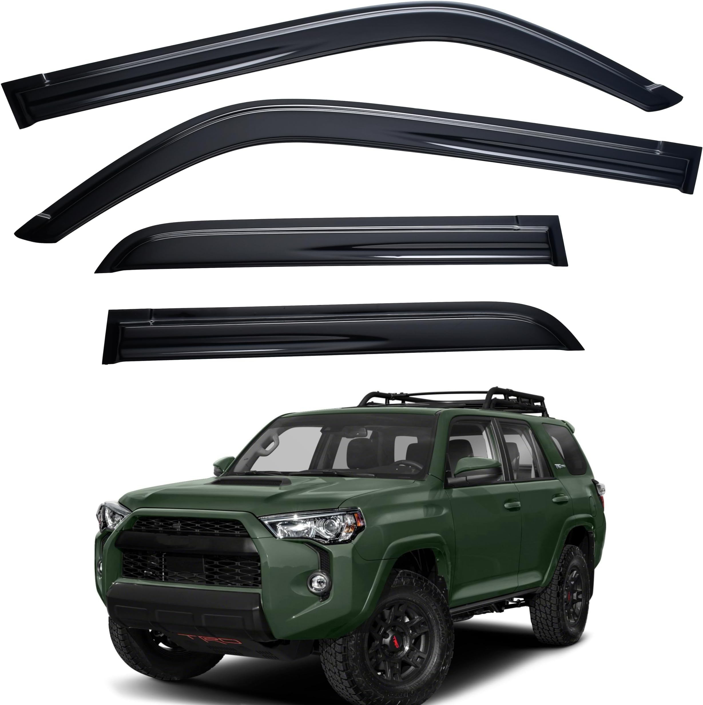 Amazon.com: Vinomkii Window Visor for Toyota 4runner 2010-2023,4PCS ...