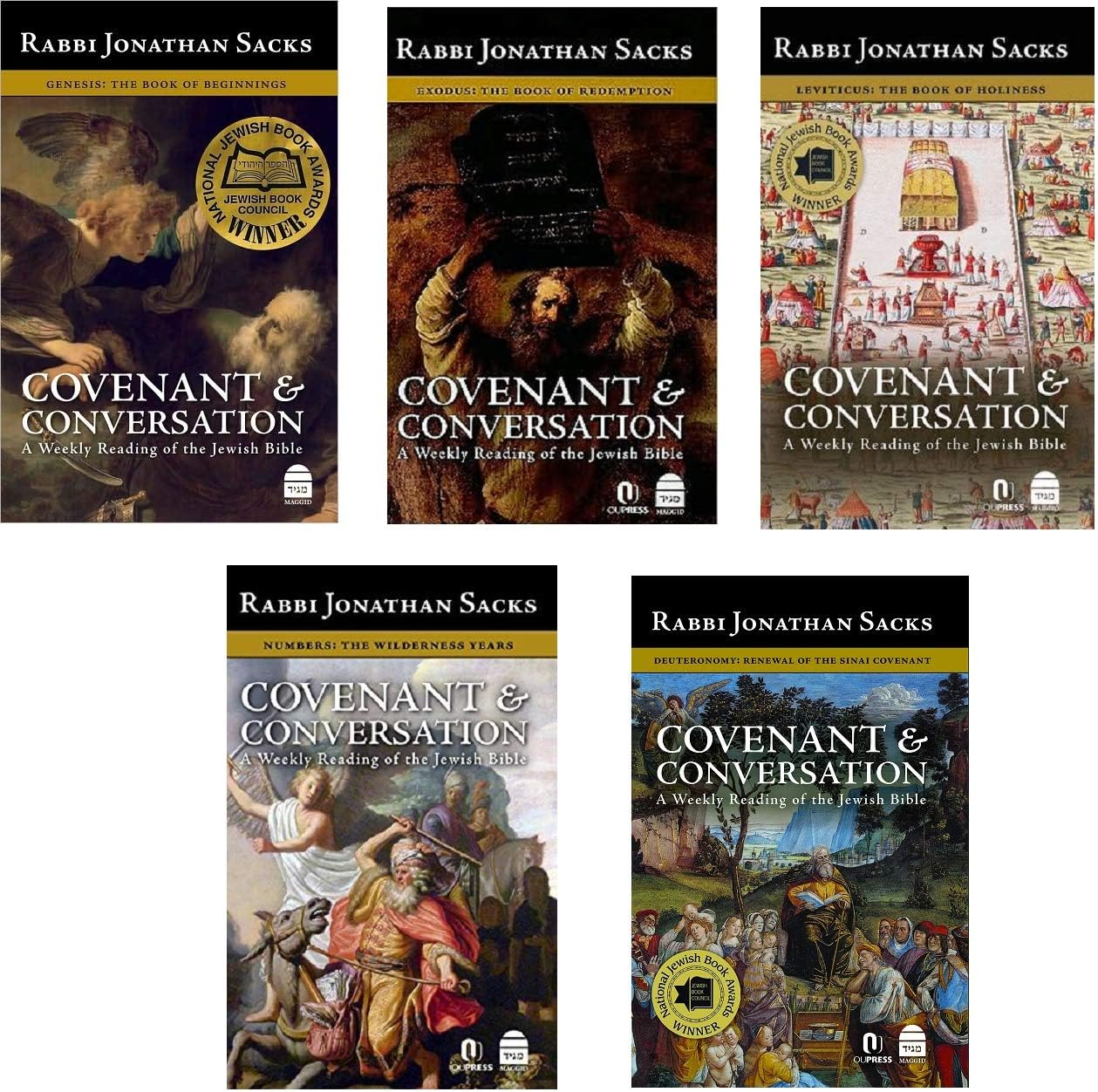 Amazon.com: Rabbi Jonathan Sacks Covenant & Conversation 5 Volume Set ...