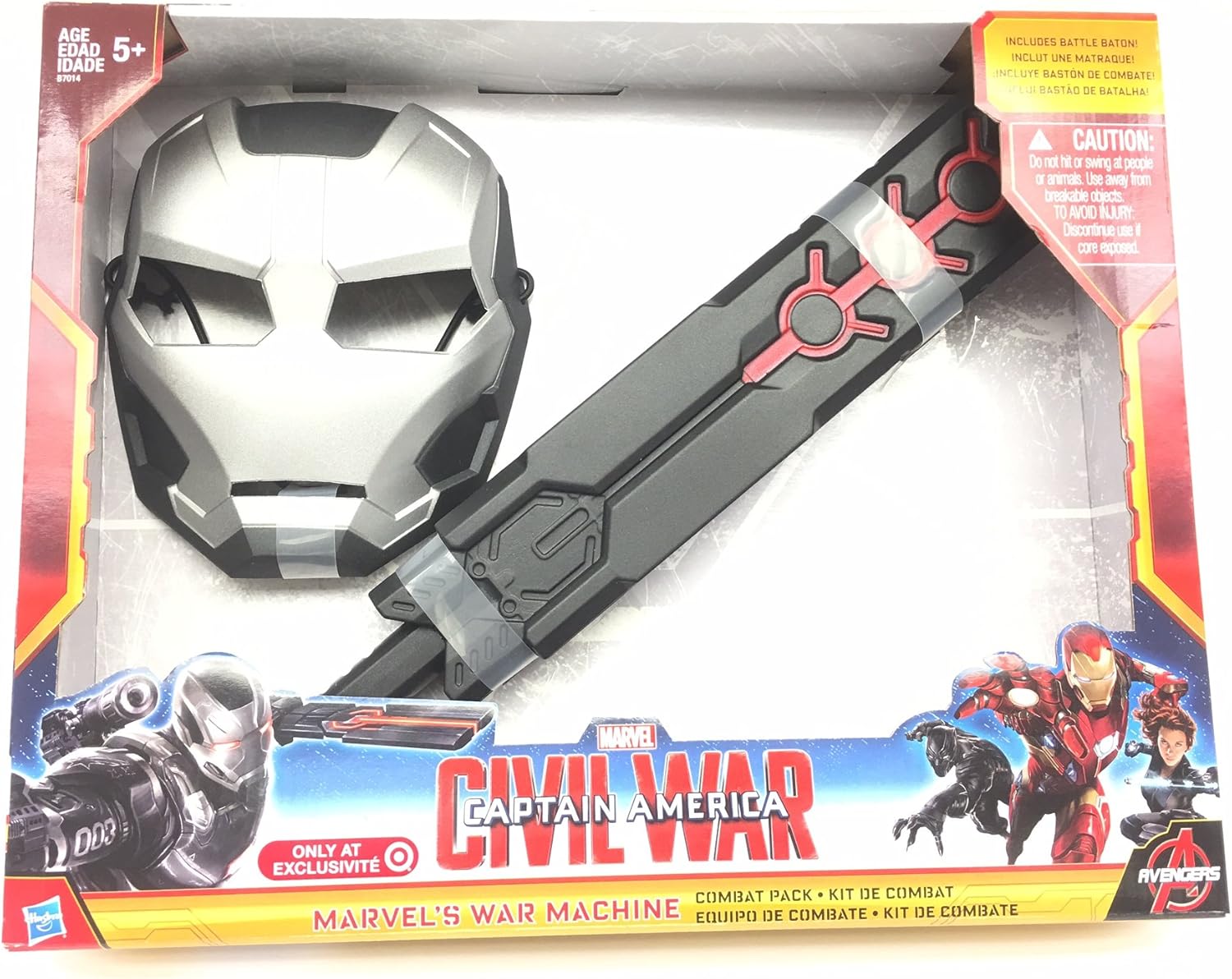 Marvel's captain america civil war iron man war machine mask and baton ...