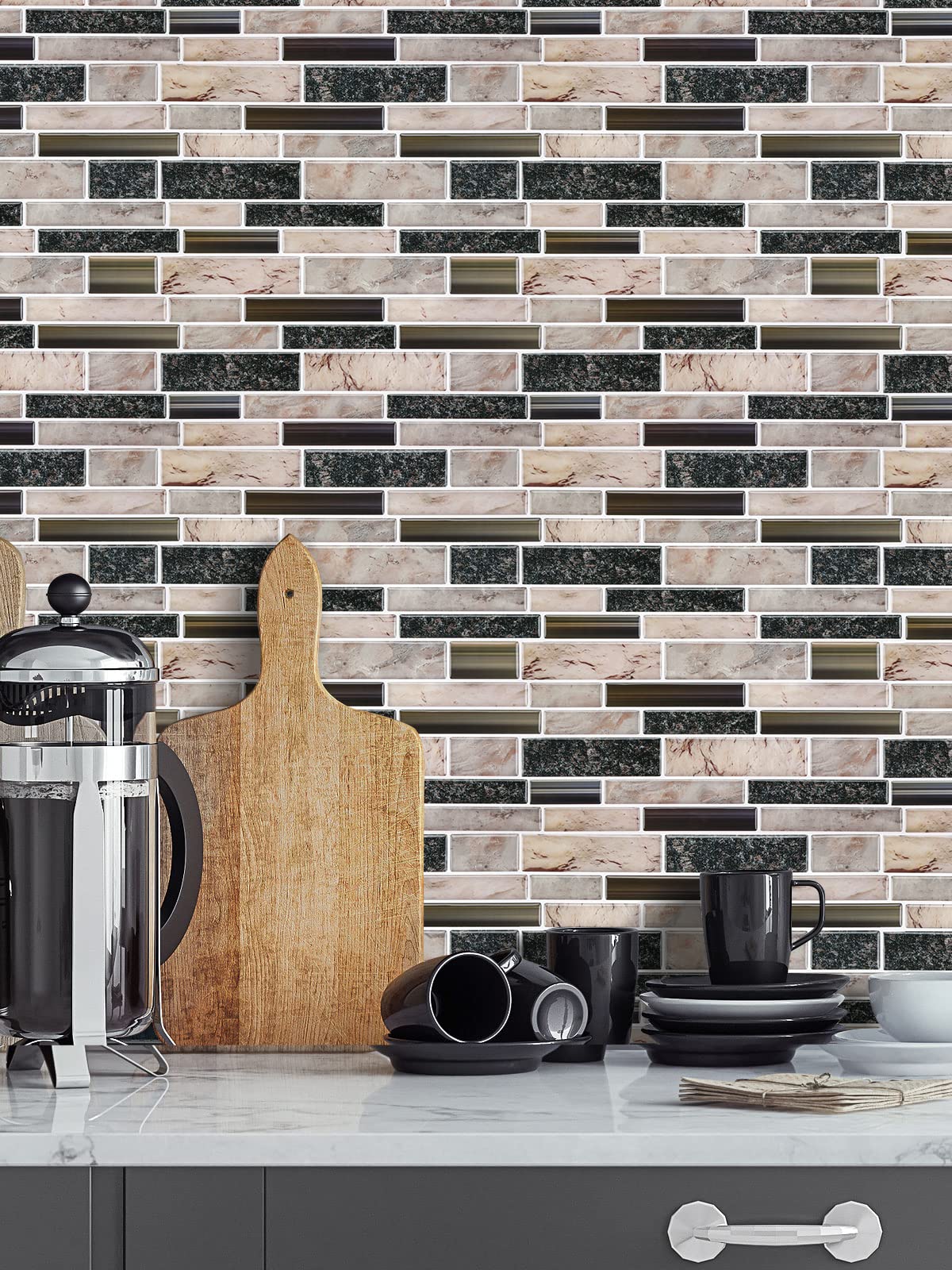 Snapklik.com : STICKGOO Thicker Design Peel And Stick Tile Backsplash ...