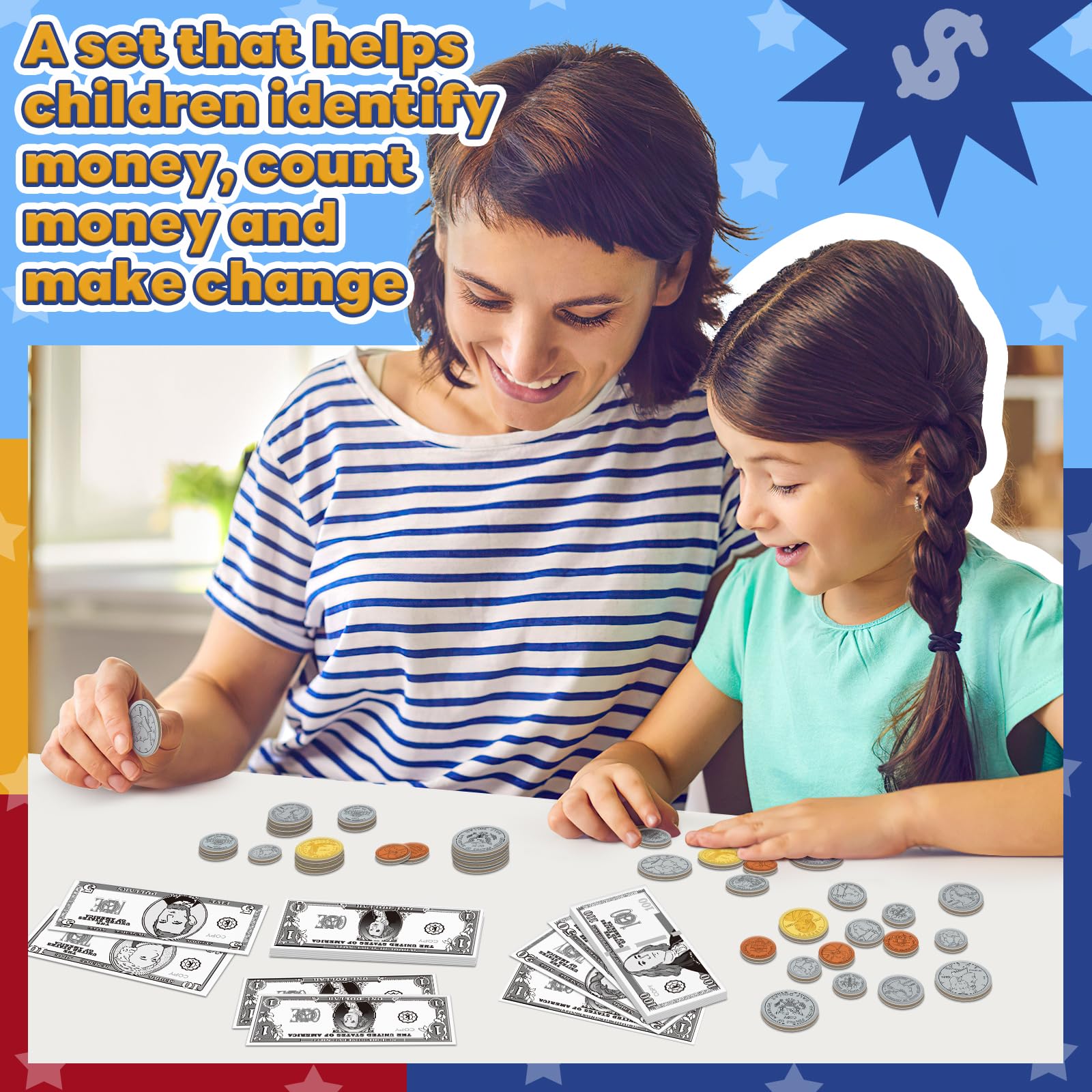 Snapklik.com : Pretend Play Money For Kids For Learning, Math ...