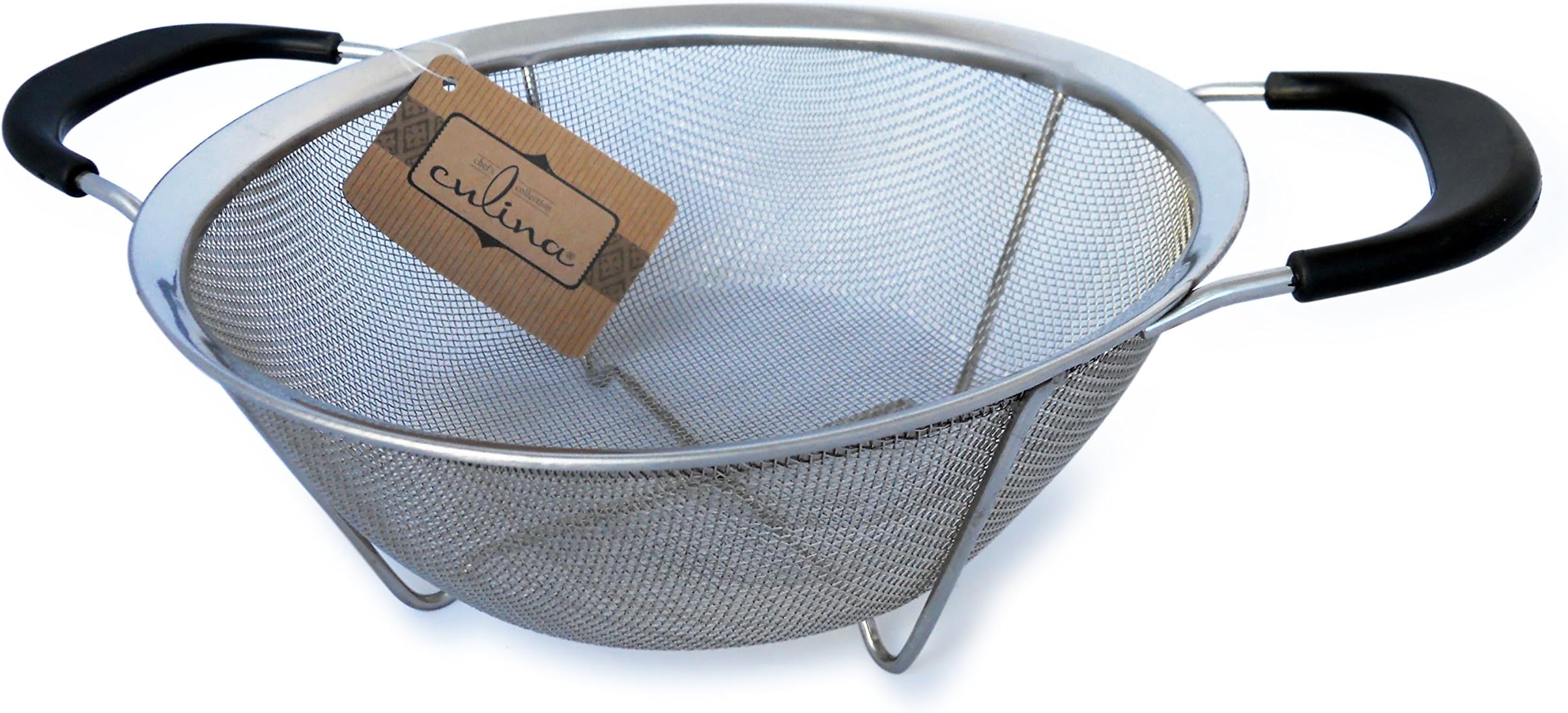 Amazon.com: Culina Mesh Strainer Basket w/Handles - 9" dia. Stainless ...