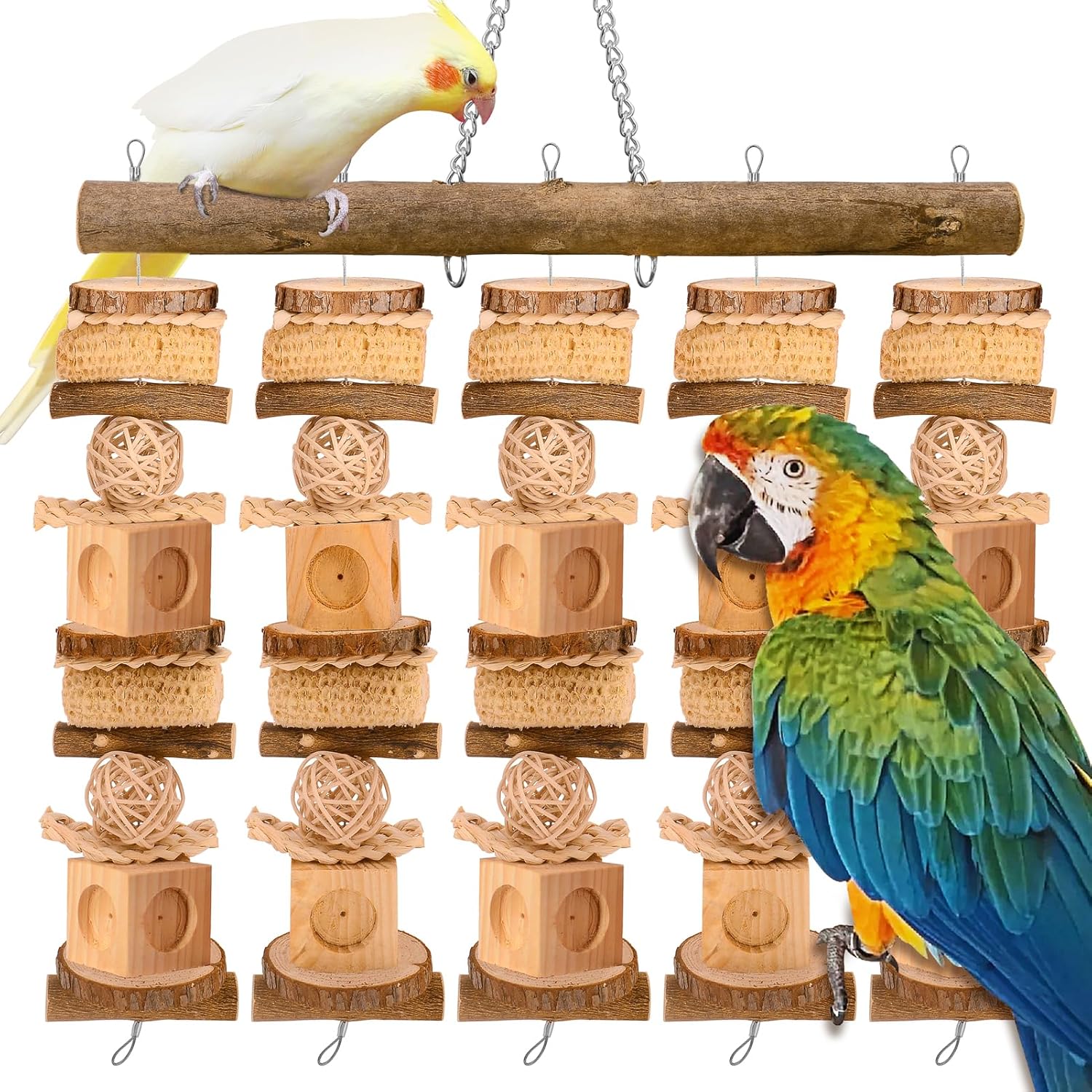 Amazon.com : LIMIO Extra Large Bird Parrot Chewing Toys for Big Birds ...