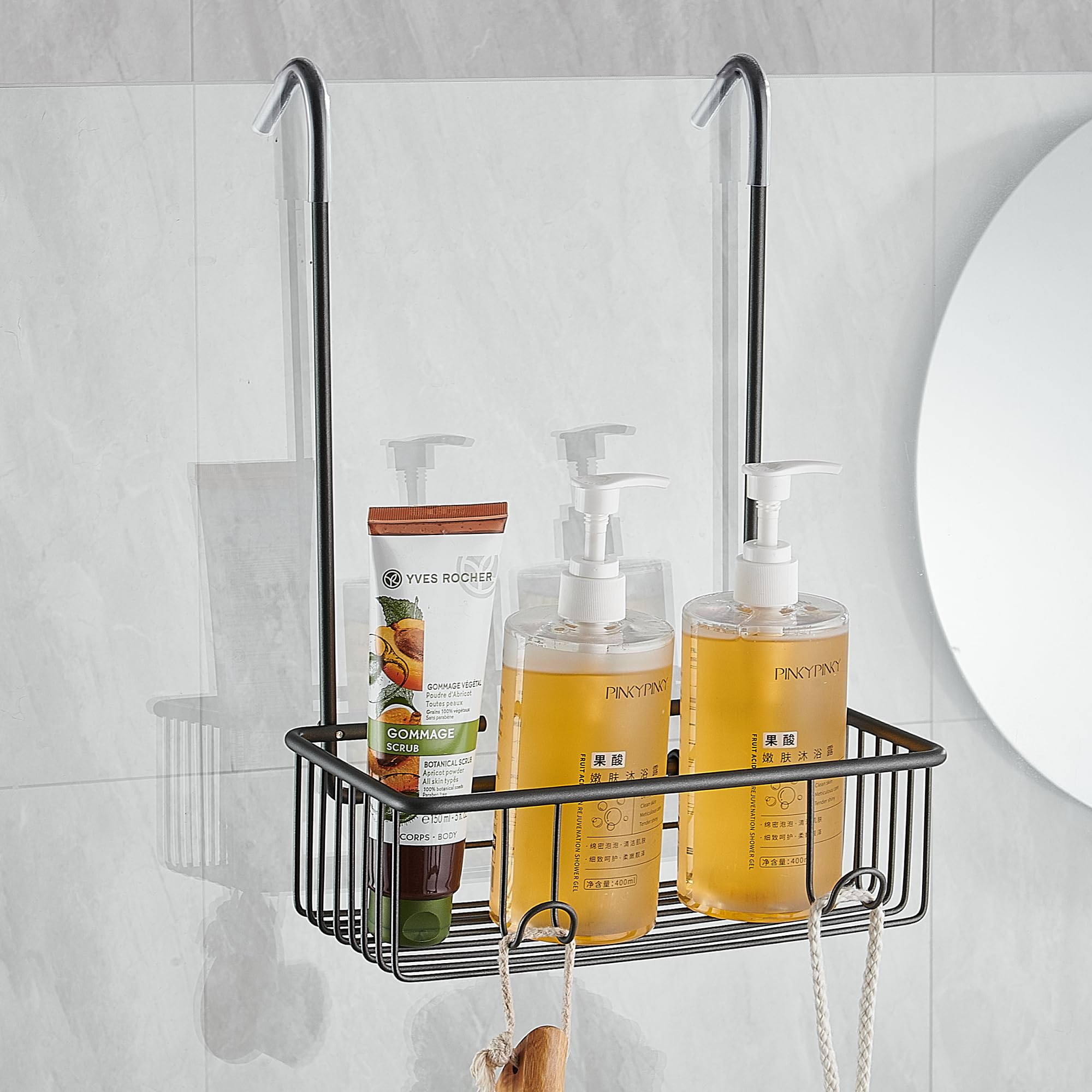 DUFU Shower Caddy Hanging, Over Door Shower Shelf, Rustproof Stainless ...