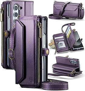 Amazon.com: Strapurs Crossbody Wallet Case Compatible with Samsung Galaxy Z Fold 6 with RFID ...