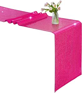 Amazon.com: Eternal Beauty Disco Table Runners 48 Inches Long Glitter ...
