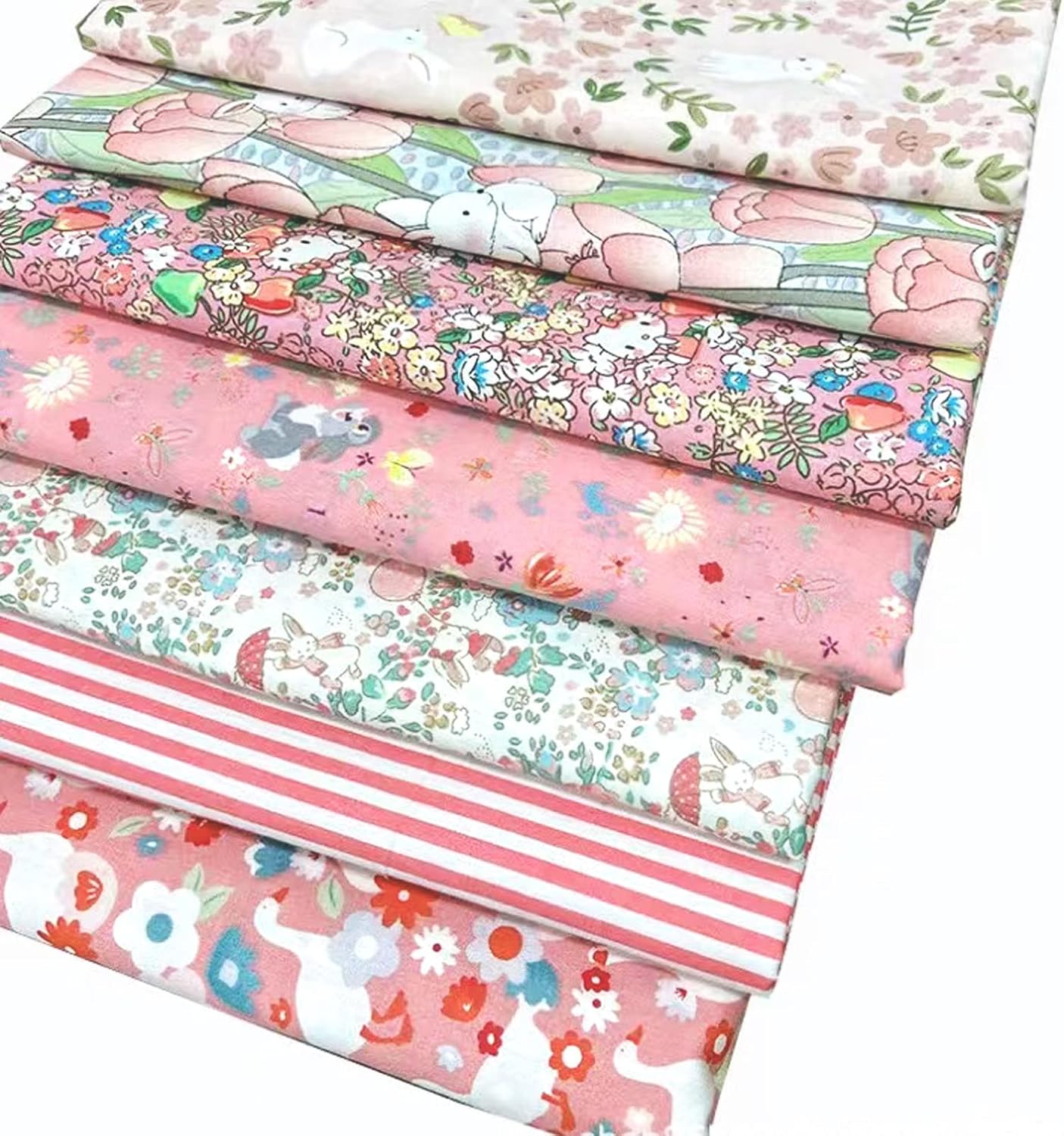 Cotton Craft Fabric Bundles Patchwork,Fabric Fat Quarters Bundle 7PCS 50 x 40cm Fat Squares ...