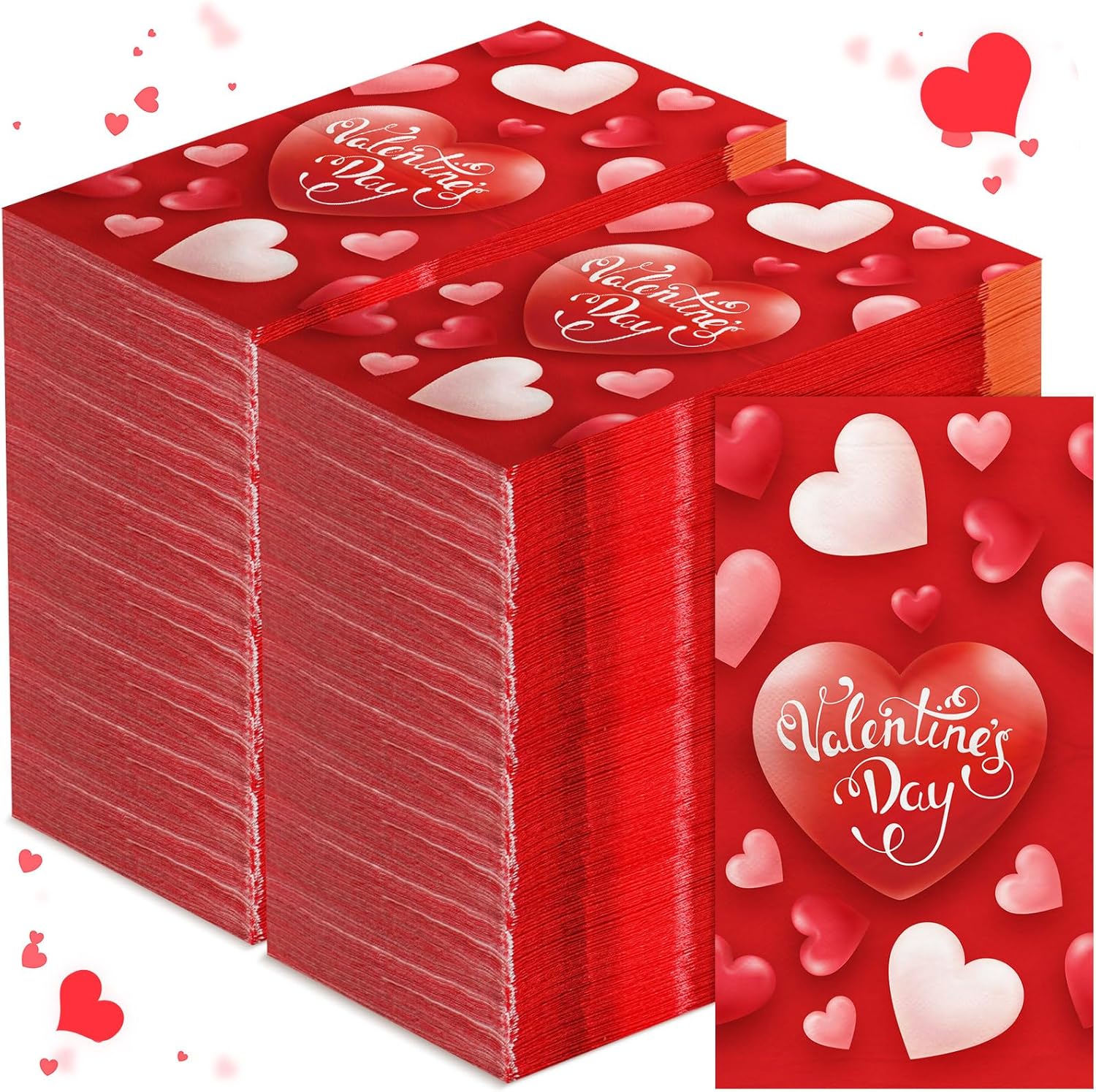 Amazon.com: Sayglossy 200 Pcs Valentine's Day Guest Napkins 2 Ply ...