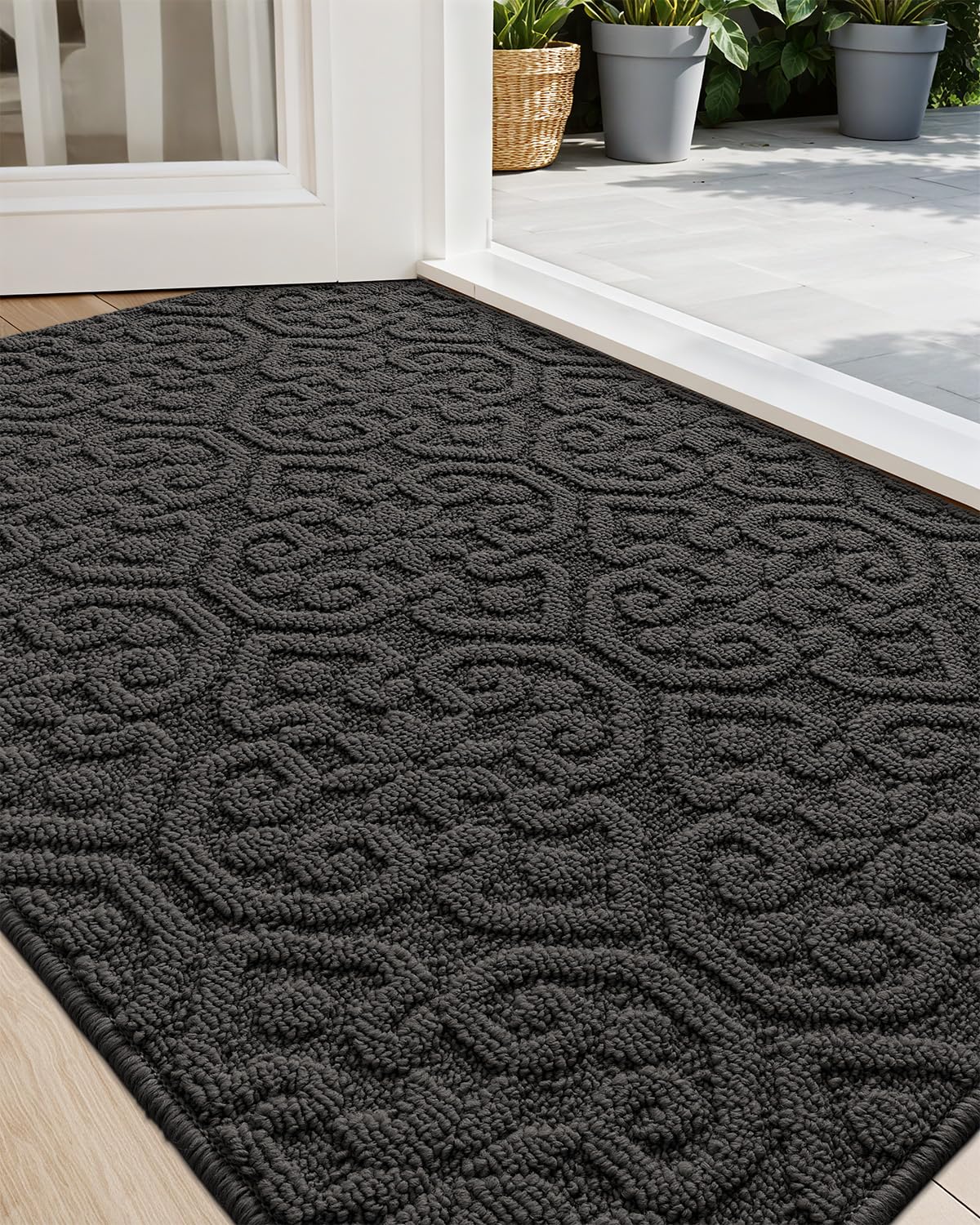 Amazon.com : DEXI Front Door Mat, 36x60, Absorbent Dirt Resistant Non ...