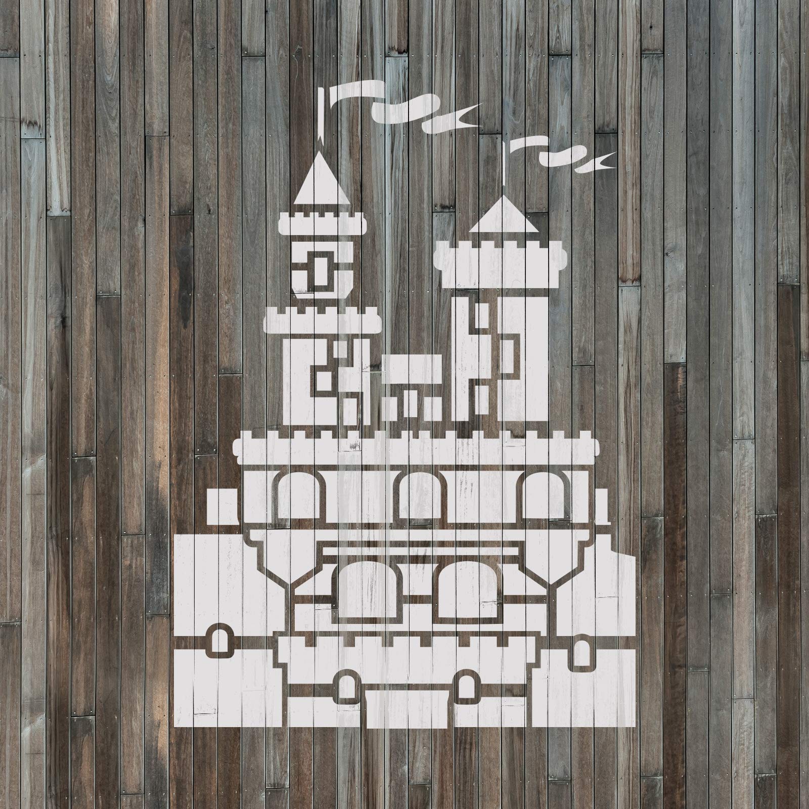 Castle Stencil Template