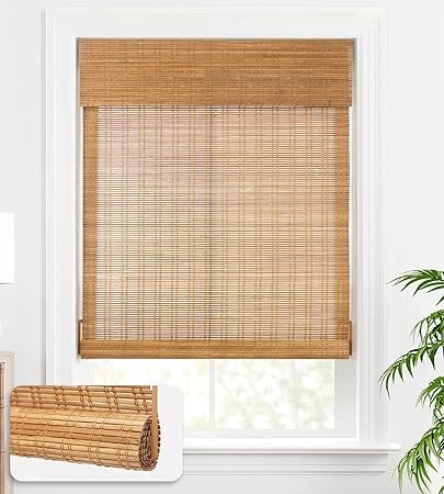 Amazon.com: LazBlinds Cordless Bamboo Blinds, Bamboo Roll Up Shades for ...