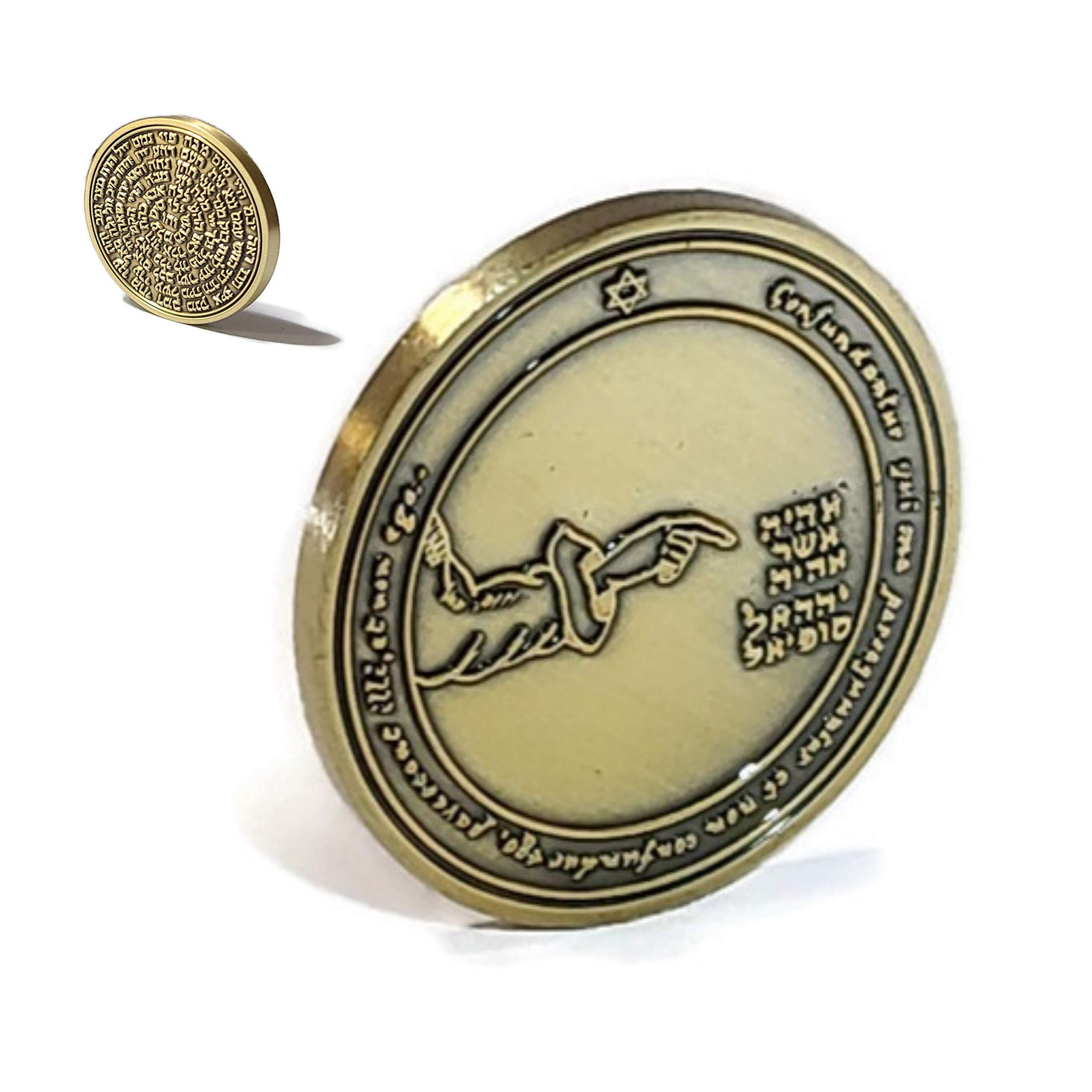 Buy King Solomon Seal Coin Talisman Kabbalah 72 Names of God Fourth ...