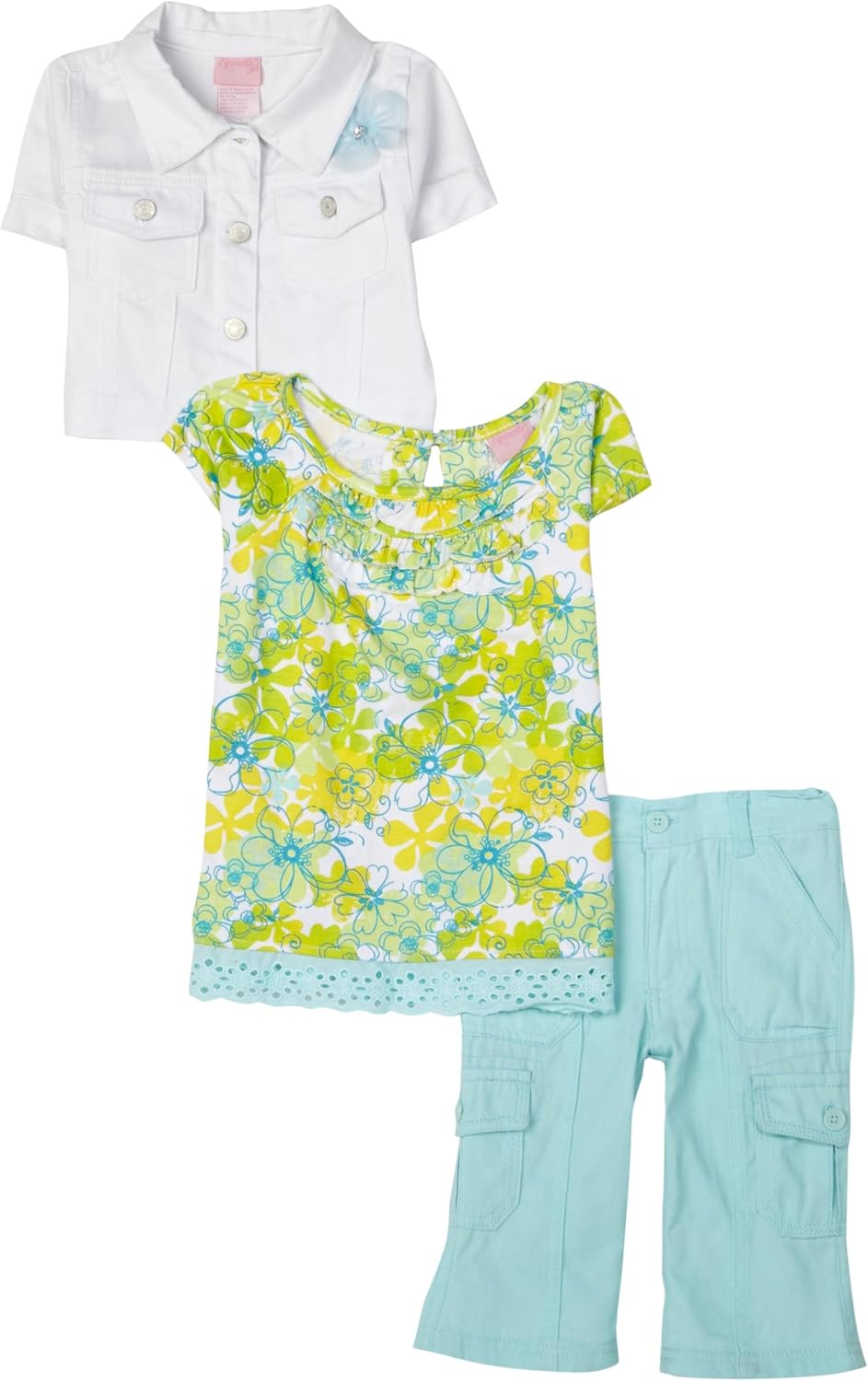 Amazon.com: Nannette Little Girls' Three Piece Jacket Set: Clothing ...
