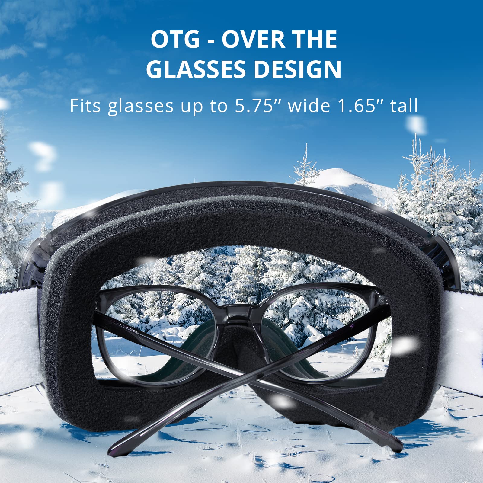 Snapklik.com : OTG Ski Goggles, Snowboard Goggles, Mag-Pro Magnetic ...