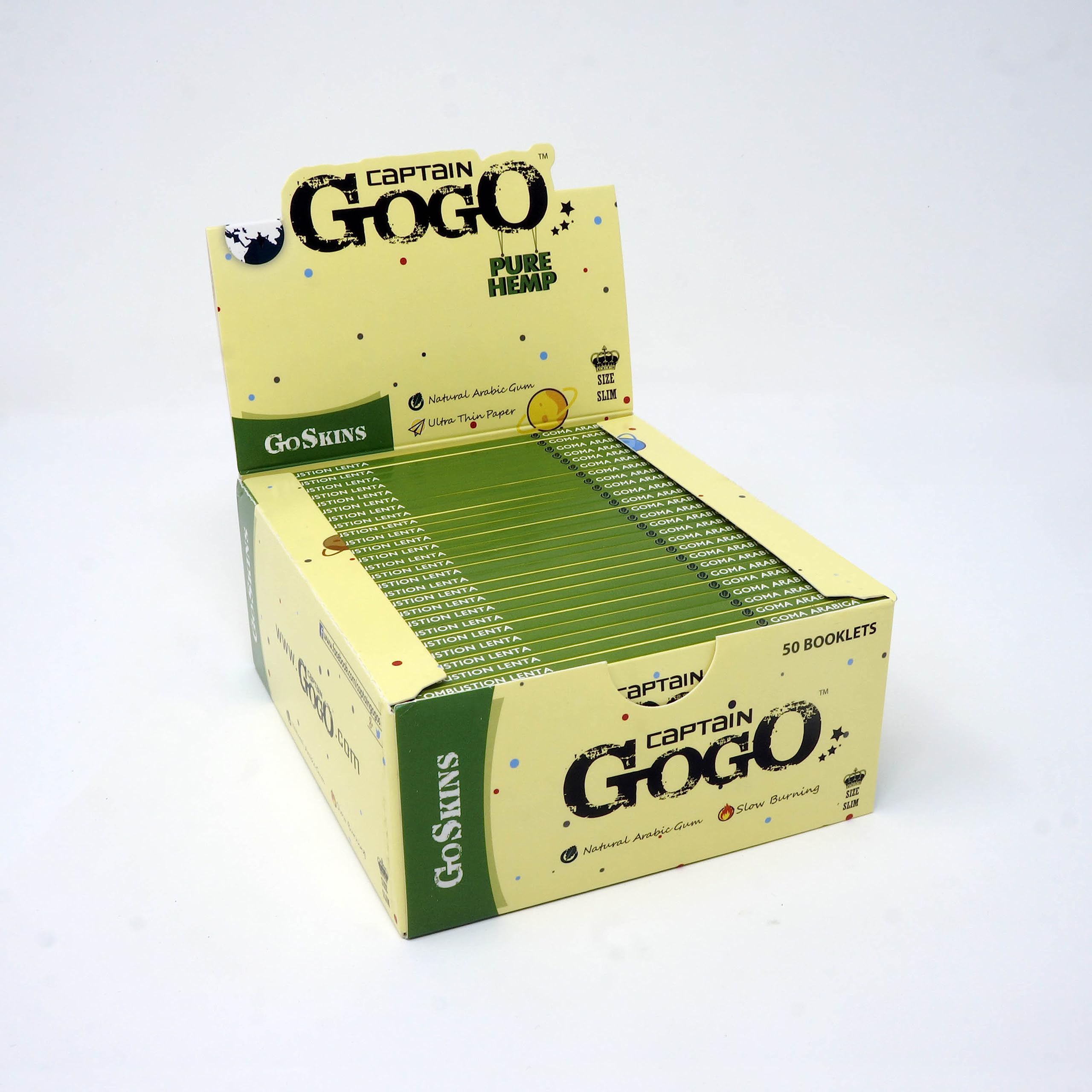 Captain GoGo Goskin rolling paper king size pack of 50(1800 skin/filler ...