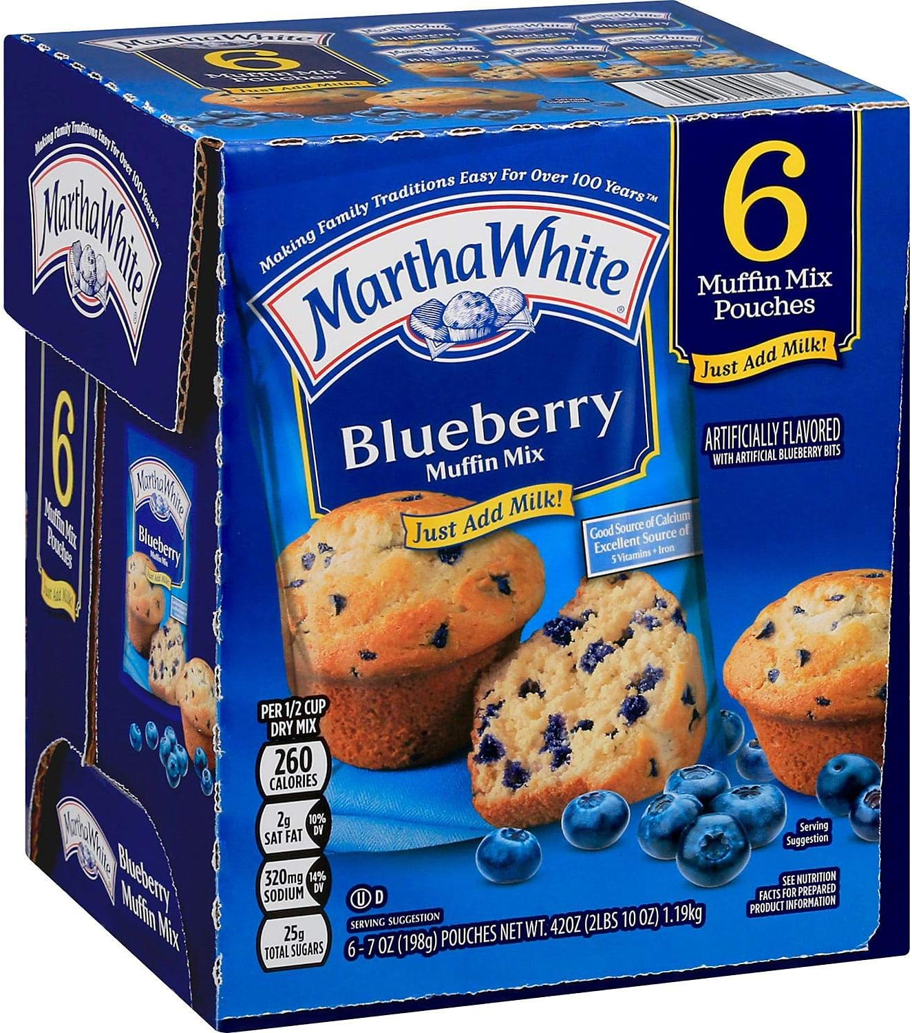 Amazon.com : Martha White Muffin Mix Sampler Variety Pack, Pack of 12 ...