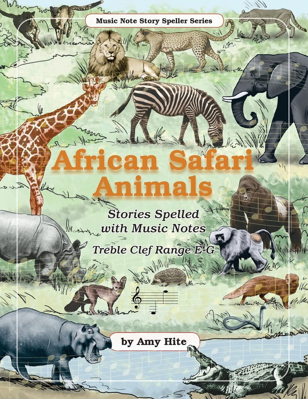 Buy Music Note Story Speller: African Safari Animals (Treble Clef Notes ...