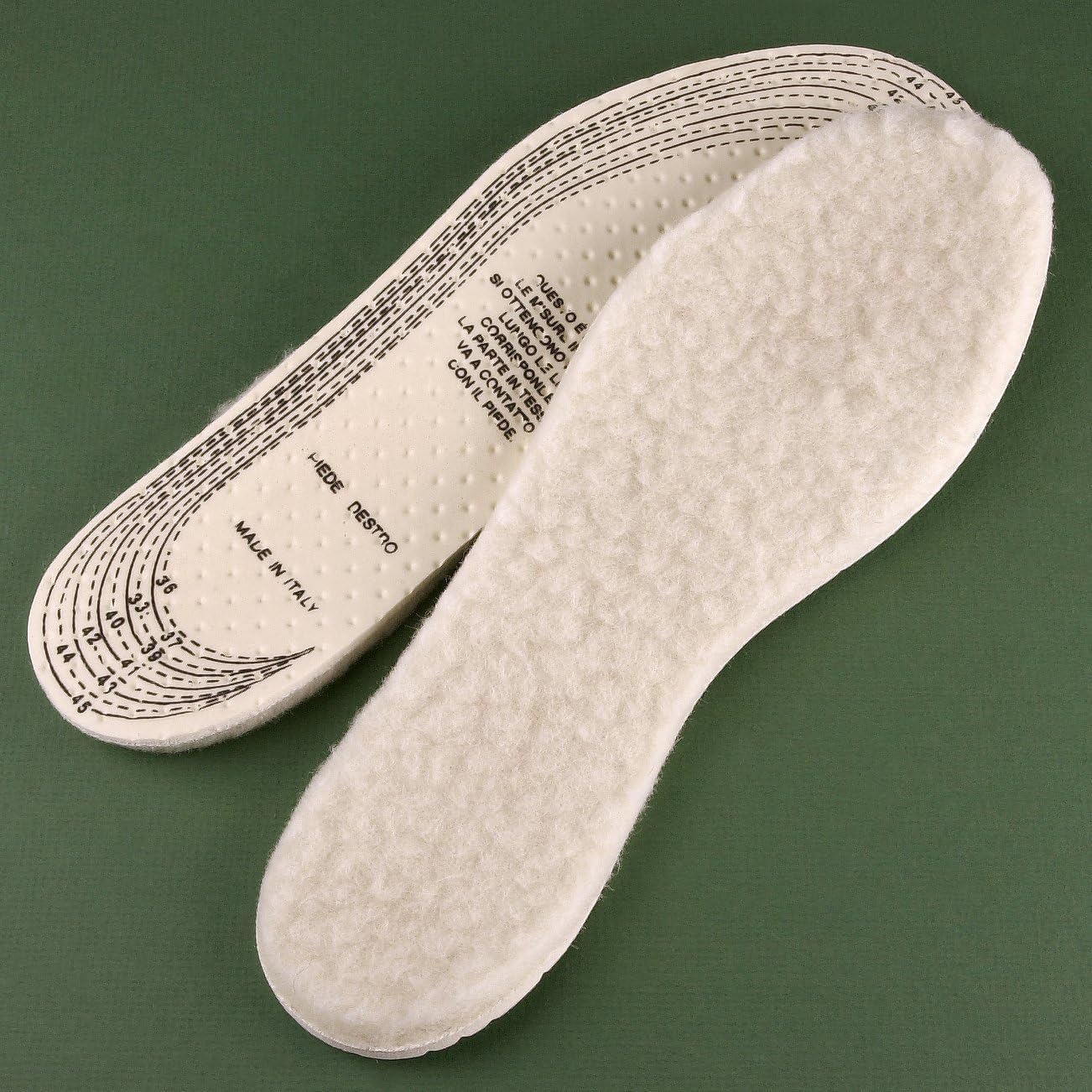 Amazon.com: Super Soft Wool Insoles Set of 2 Pairs for Men & Women..Cut ...