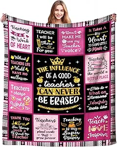 Amazon.com: Sletop Teacher Blanket Teacher Appreciation Gifts for Women from Students,Cool ...