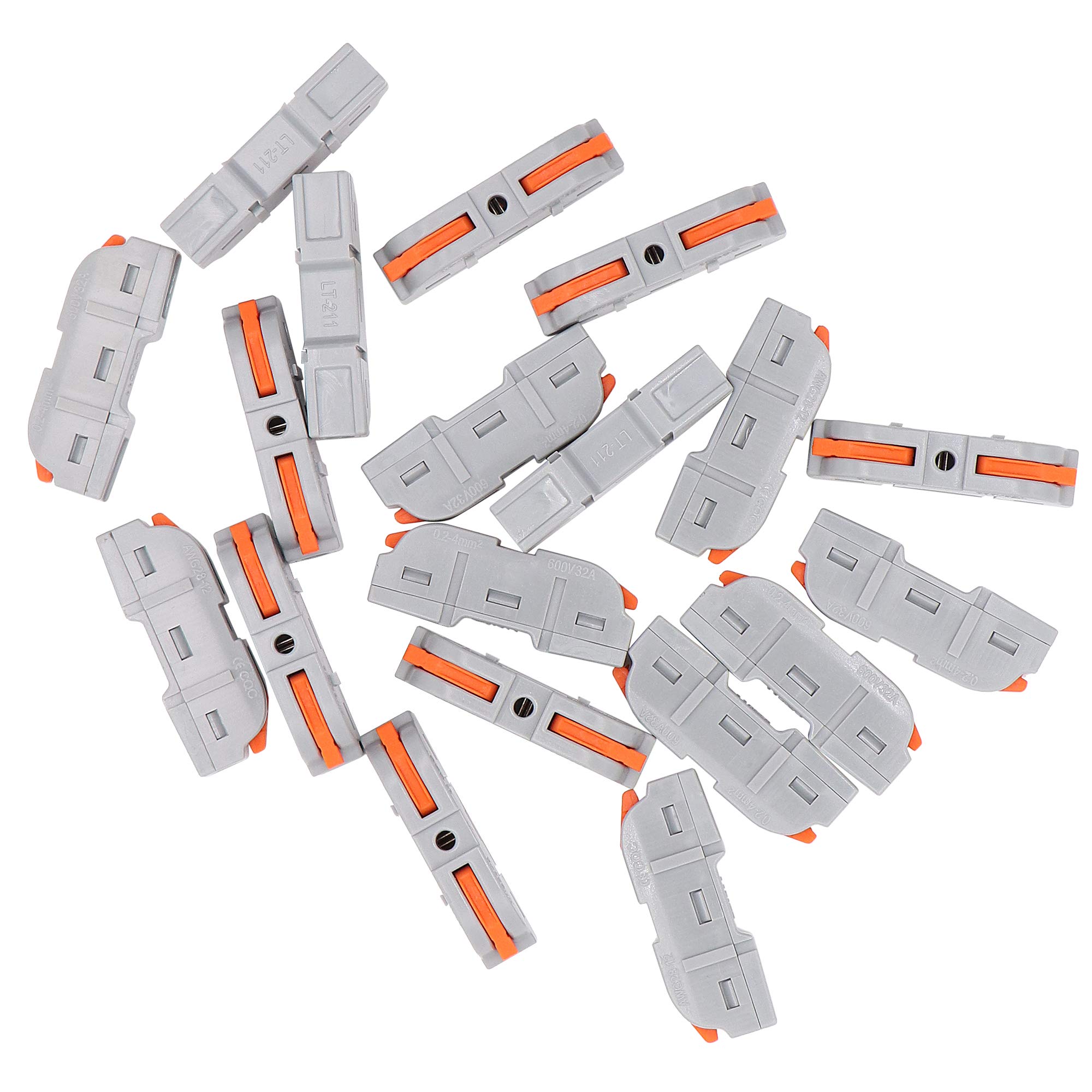 Snapklik.com : 50pcs Wire Conductor Connectors - DIY Splicing Into 2/3 ...