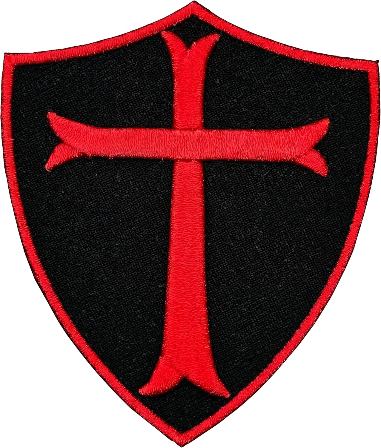 Amazon.com: Knights Templar Crusader Iron On Patch - Embroidered Cross ...