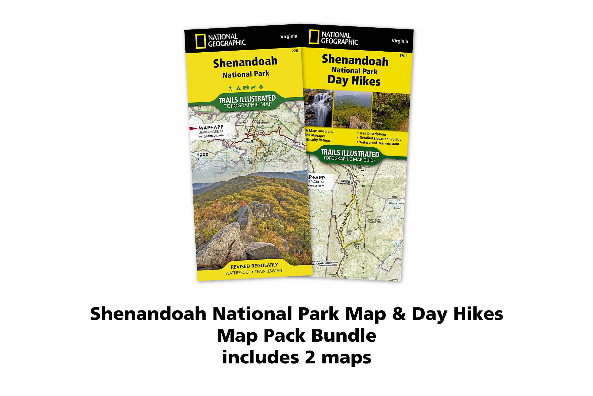 Snapklik.com : Shenandoah Day Hikes And National Park Map Map Pack Bundle
