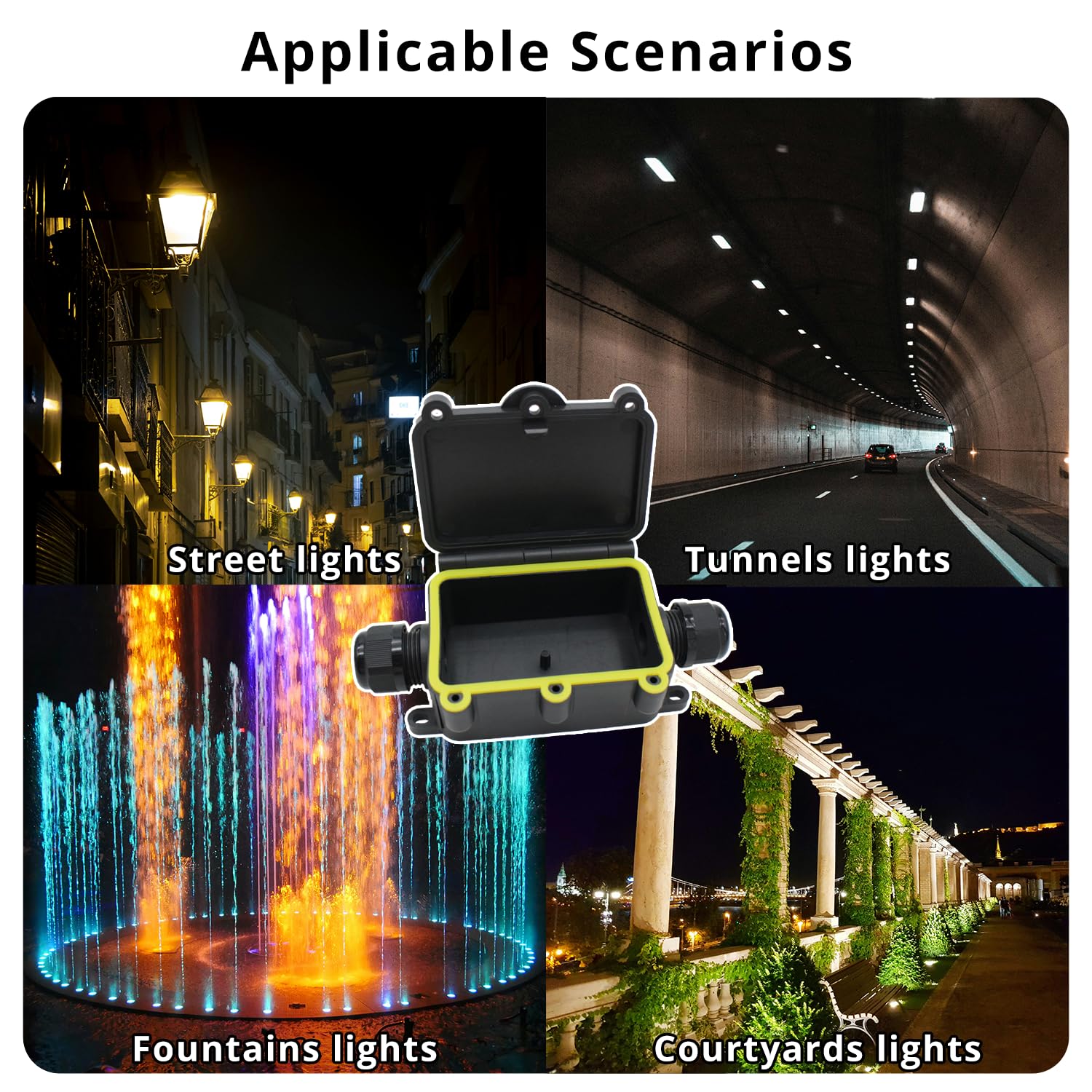 Snapklik.com : MAKERELE Small External Junction Box IP68,2 Way ...